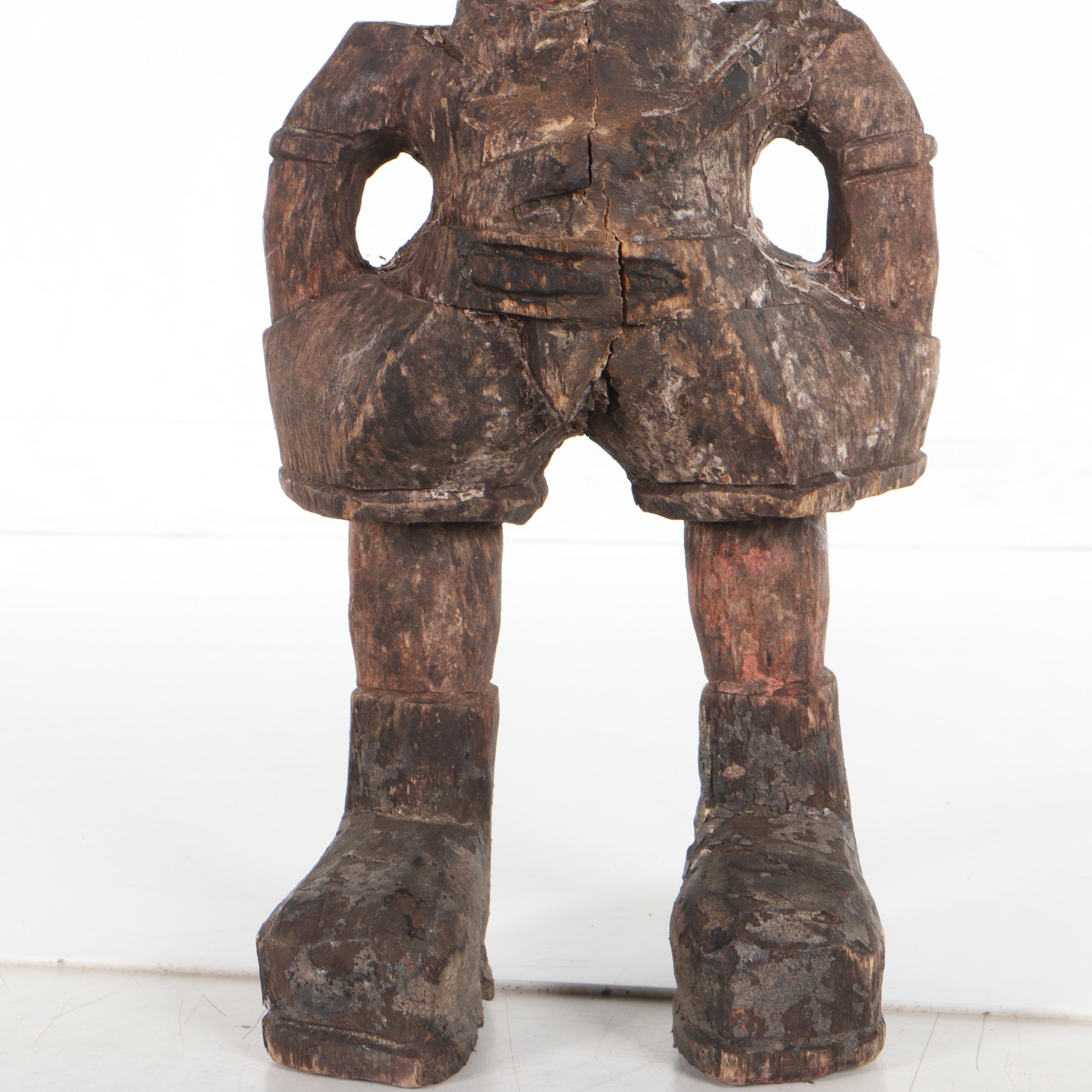 West African Wooden Colonial Style Figure | EBTH