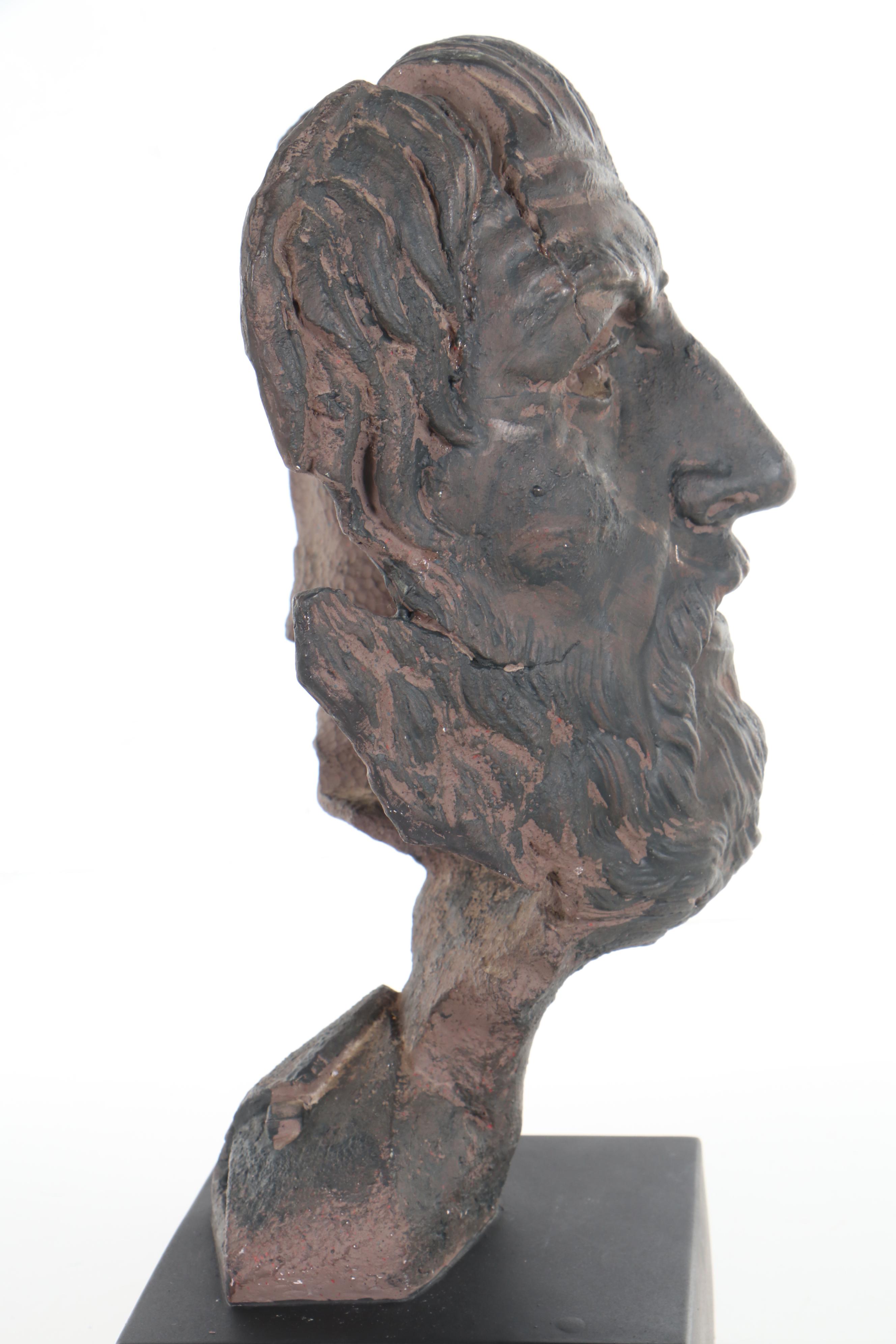 Alva Studios Plaster Cast Bust Fragment, 1960 | EBTH