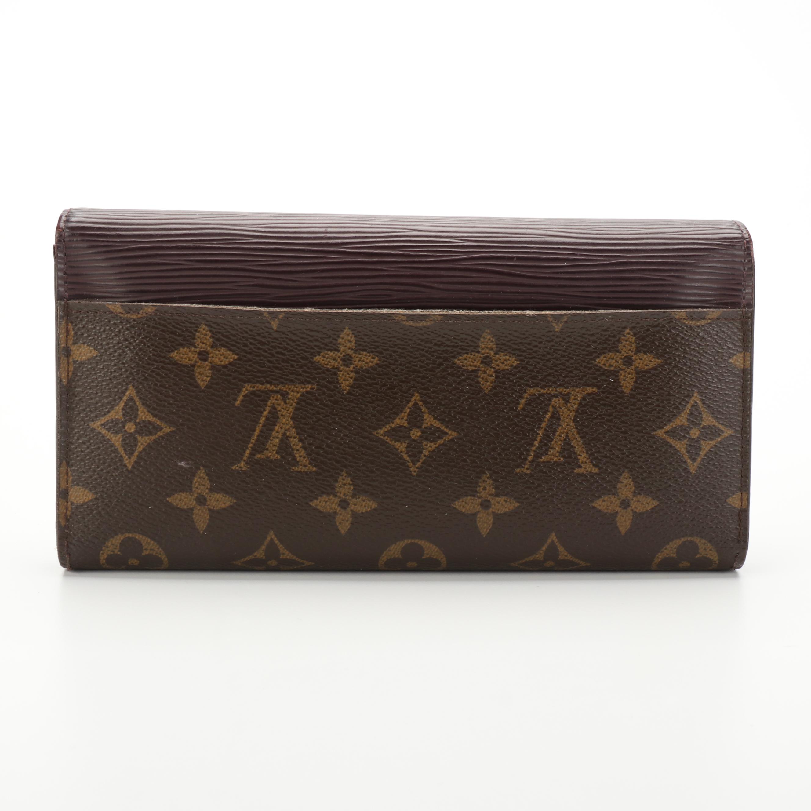 Louis Vuitton Marie-Lou Long Wallet in Epi Leather and Monogram Canvas ...