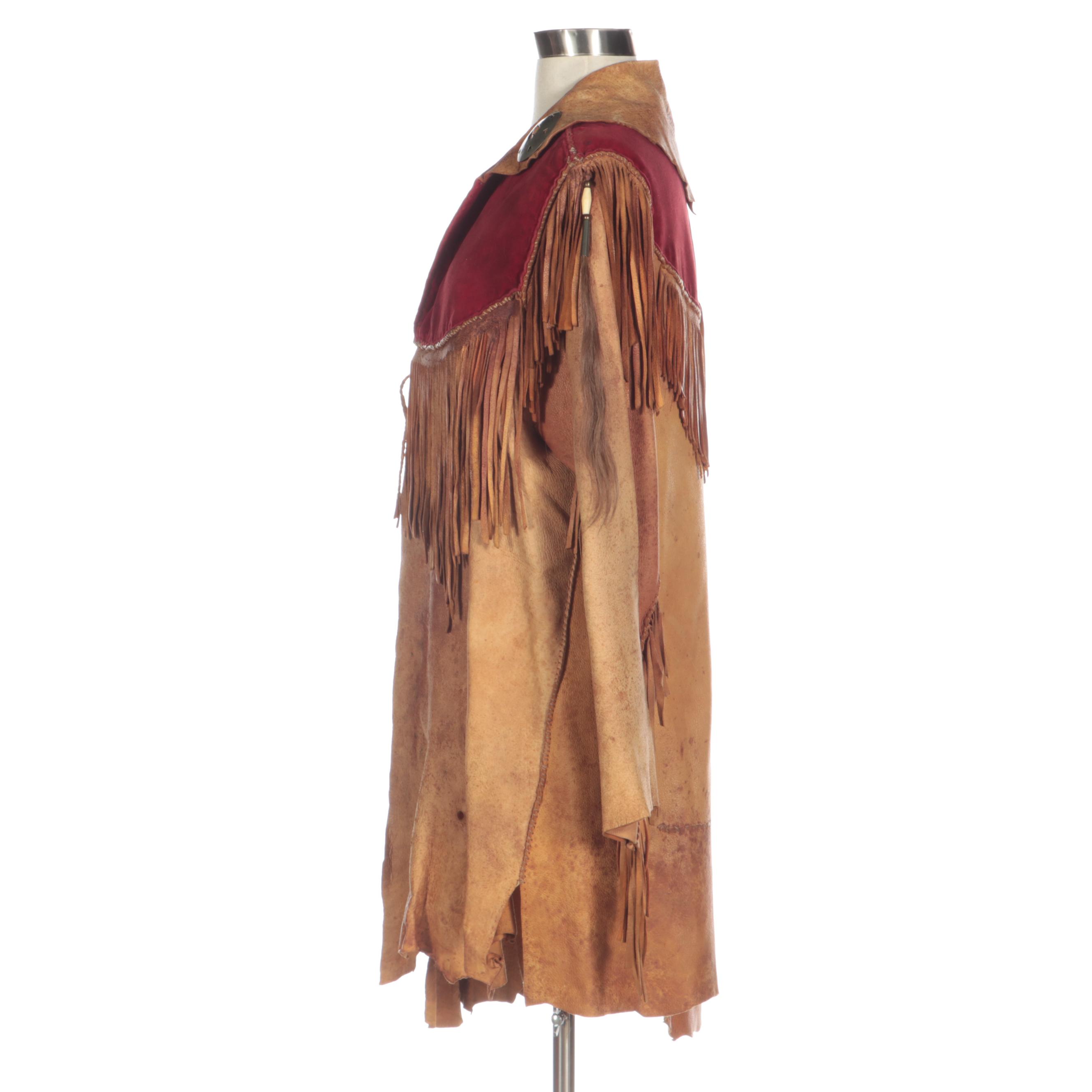 Native American-Inspired Embellished Buckskin Fringe Jacket | EBTH