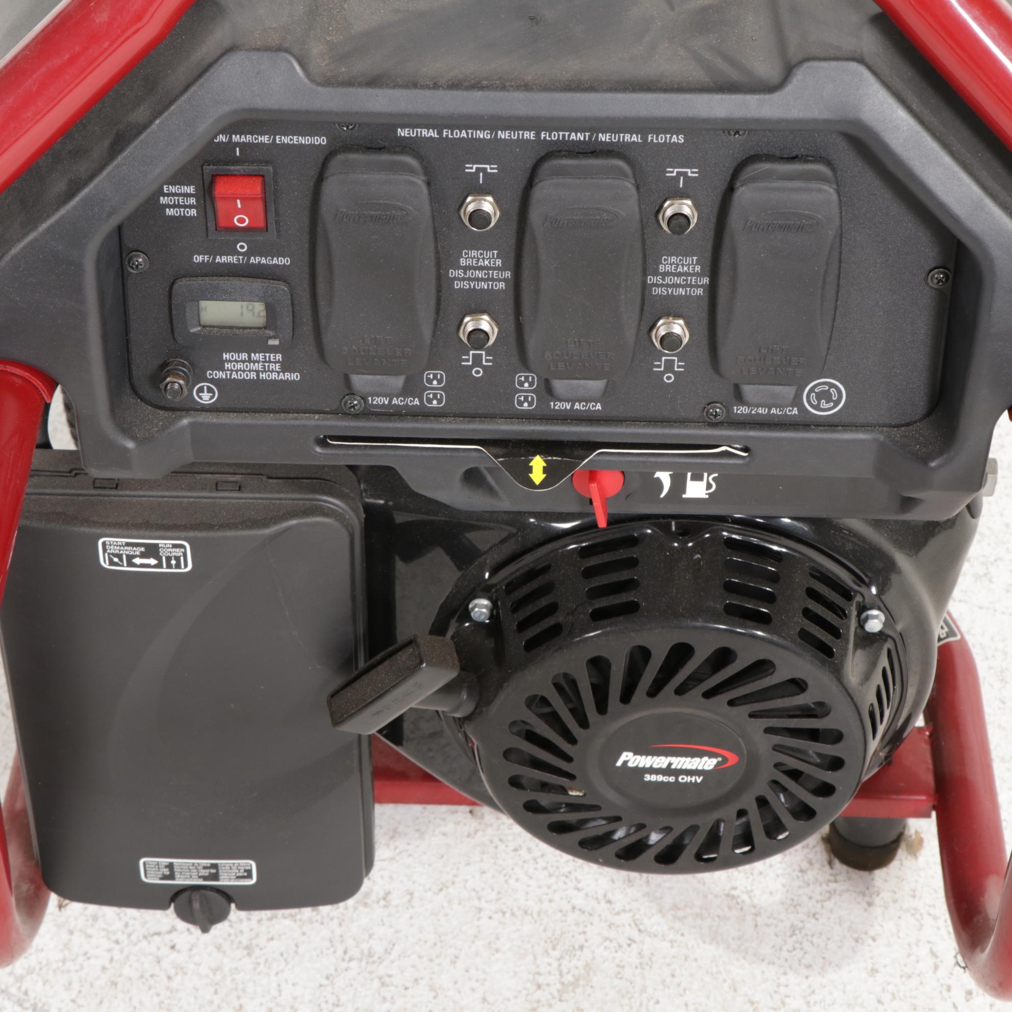 Powermate PM0125500 5500 Watt Portable Generator | EBTH