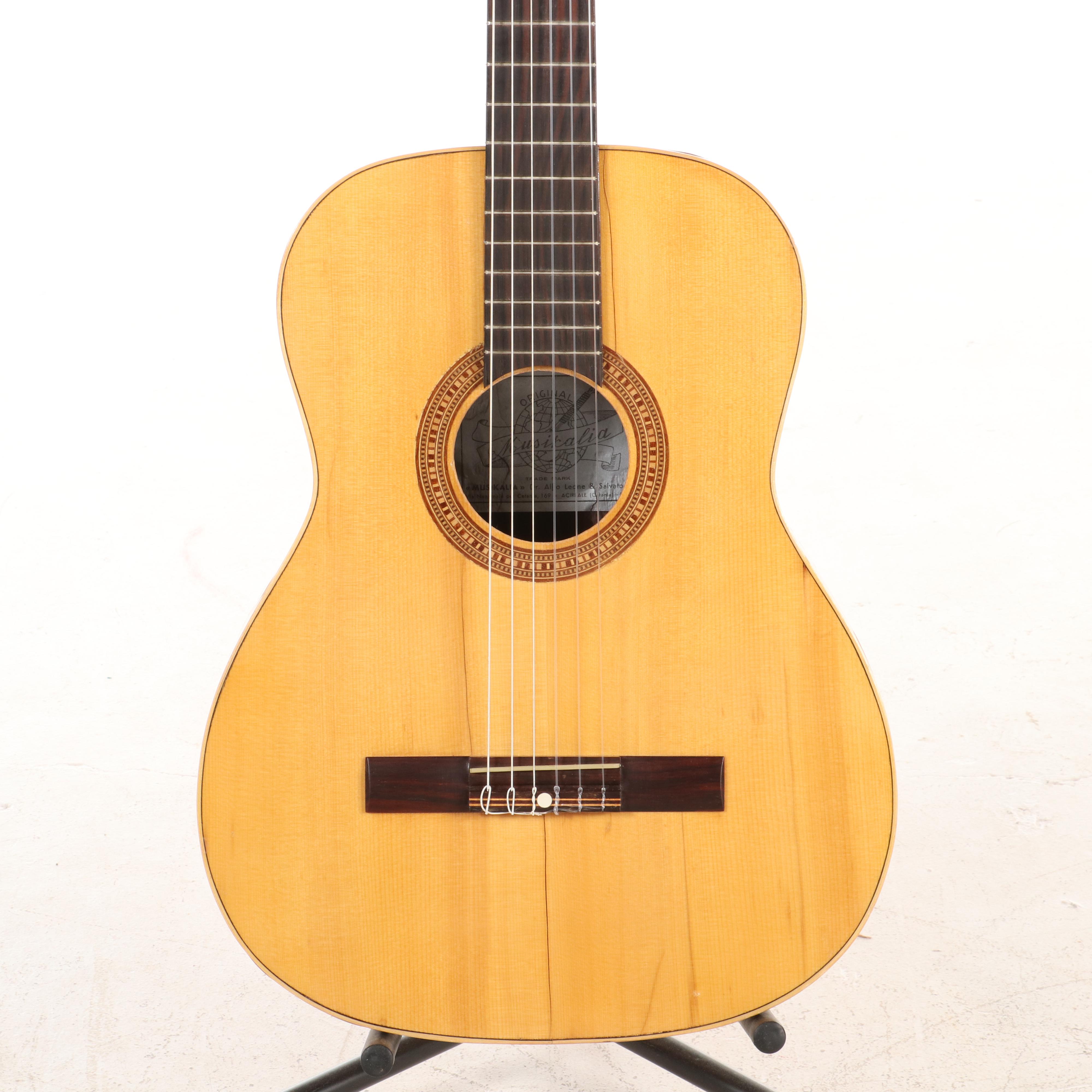 Italian Musikalia Acoustic Guitar with Case | EBTH