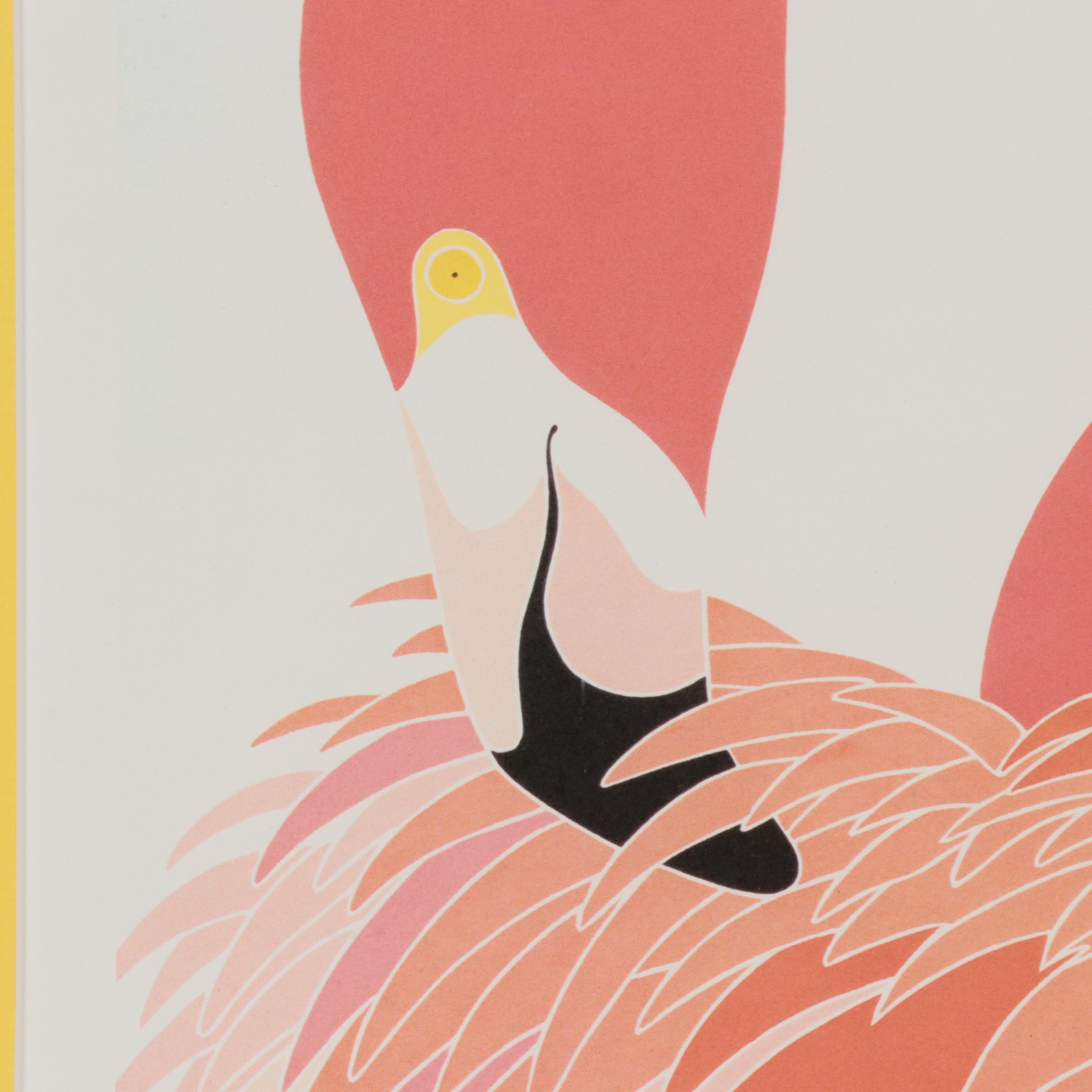 Ikki Matsumoto Offset Lithograph "Flamingo" | EBTH