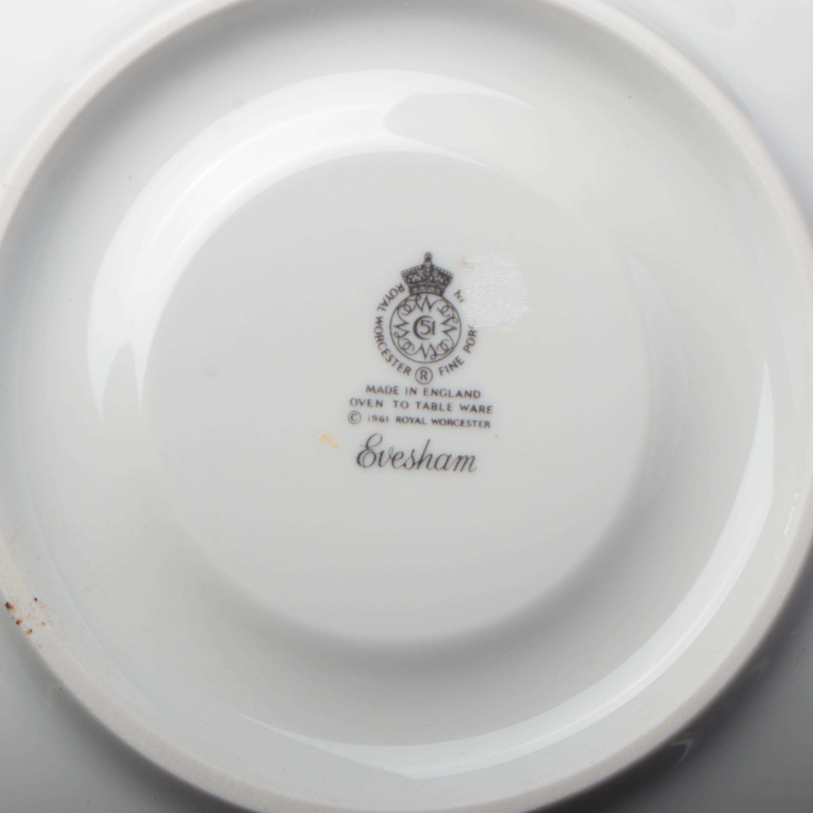 Royal Worcester "Evesham" Porcelain Dinnerware | EBTH