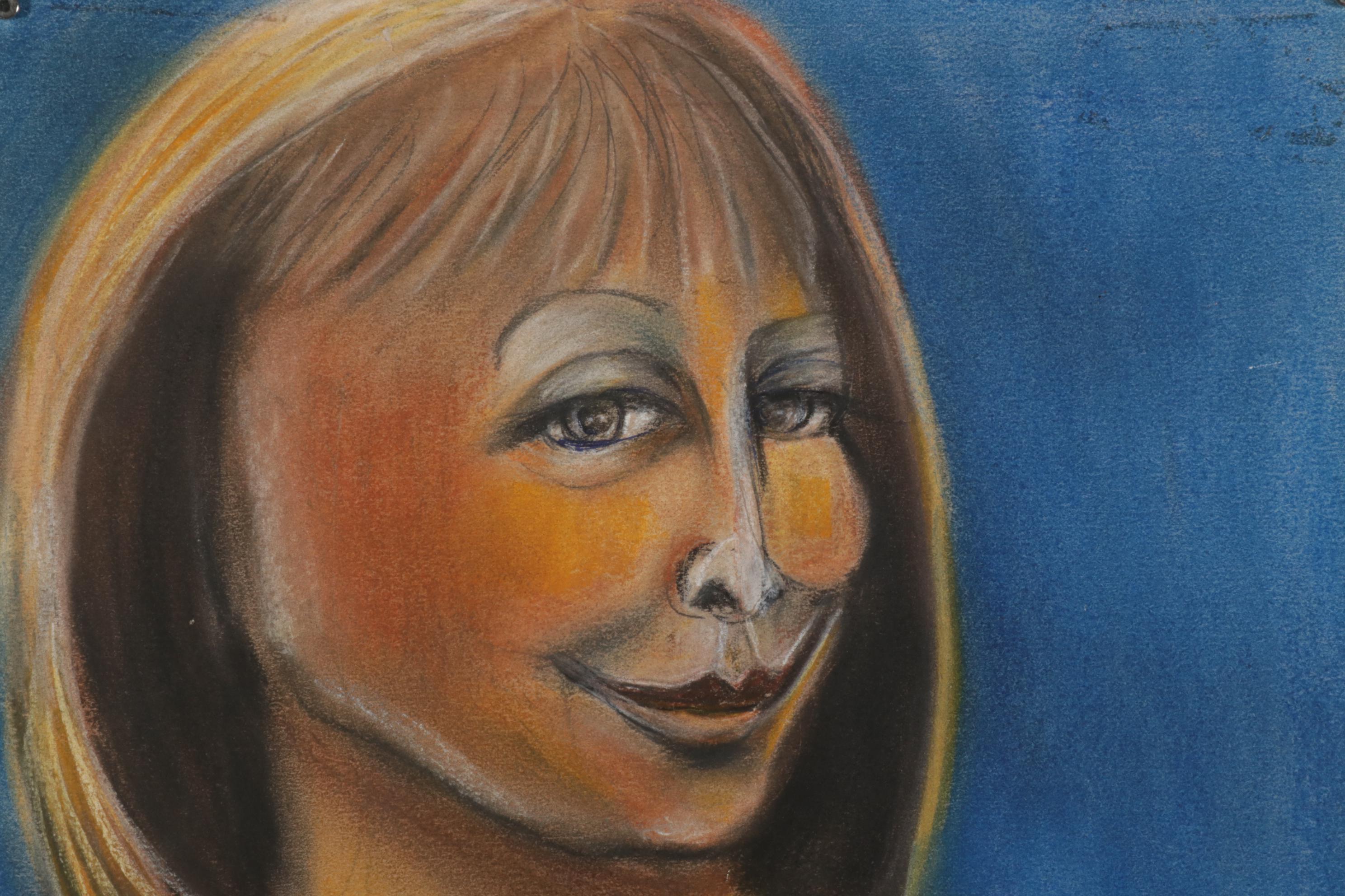 Janice Schuler Portrait Pastel Drawing, 2012 | EBTH
