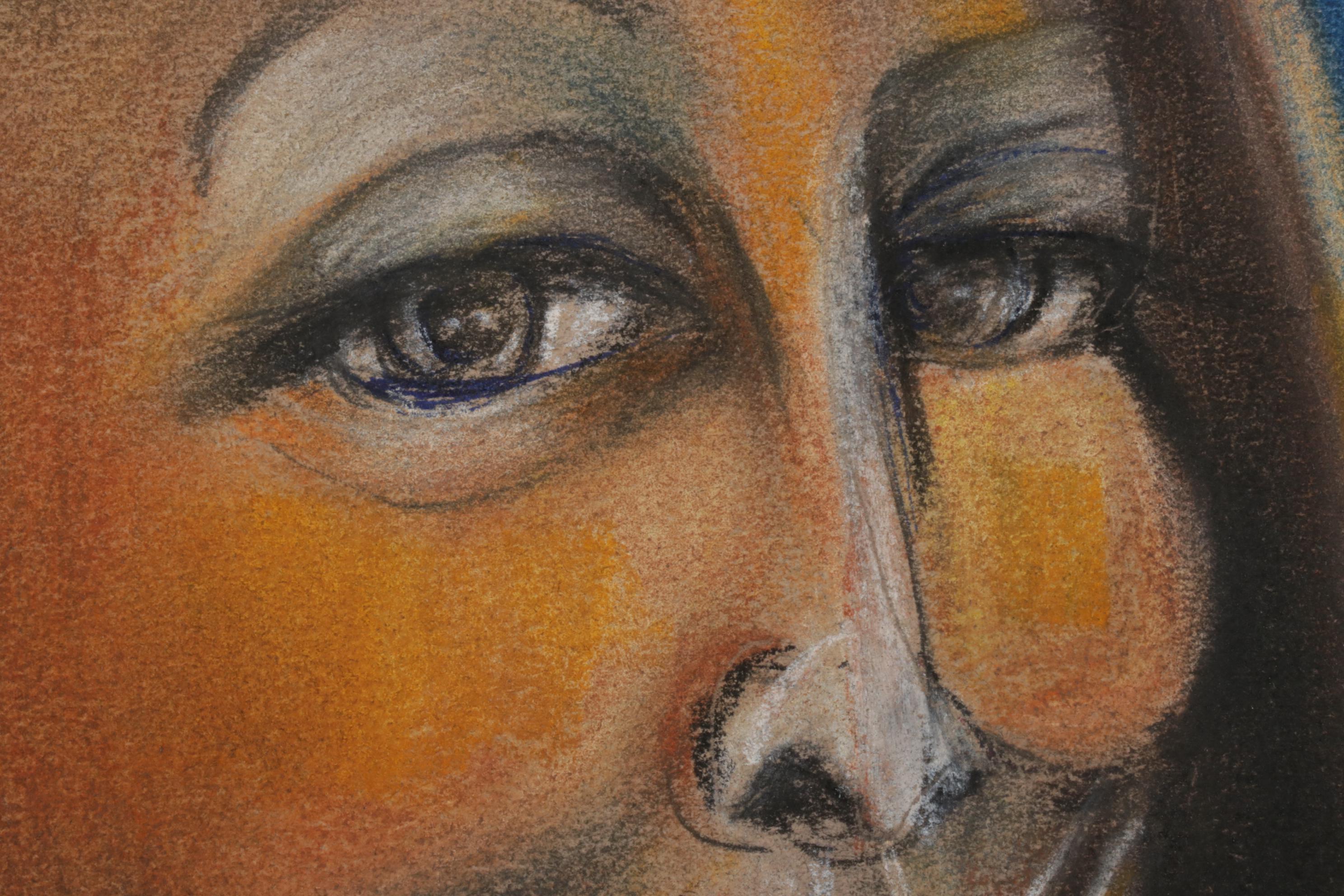 Janice Schuler Portrait Pastel Drawing, 2012 | EBTH