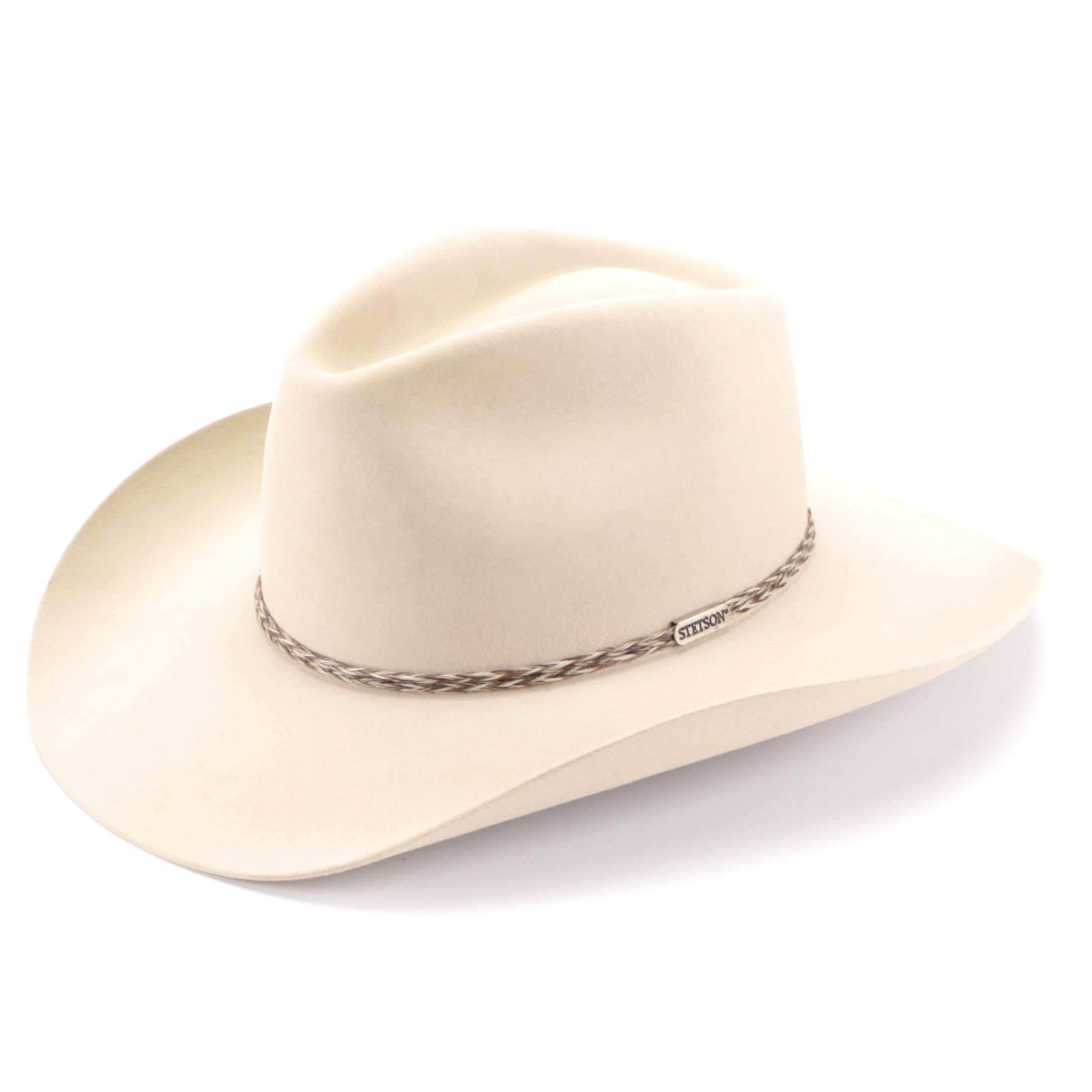 Stetson Drifter Western Hat in Silver Belly 4X Beaver Fur Felt with Box ...