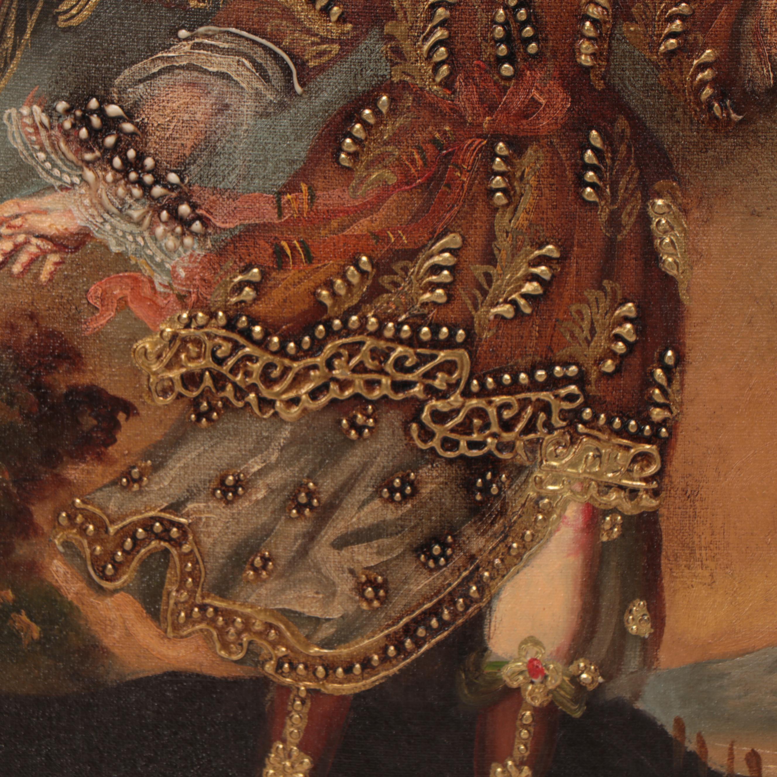 Cuzco School Style Oil Painting of Archangel Saint Raphael | EBTH