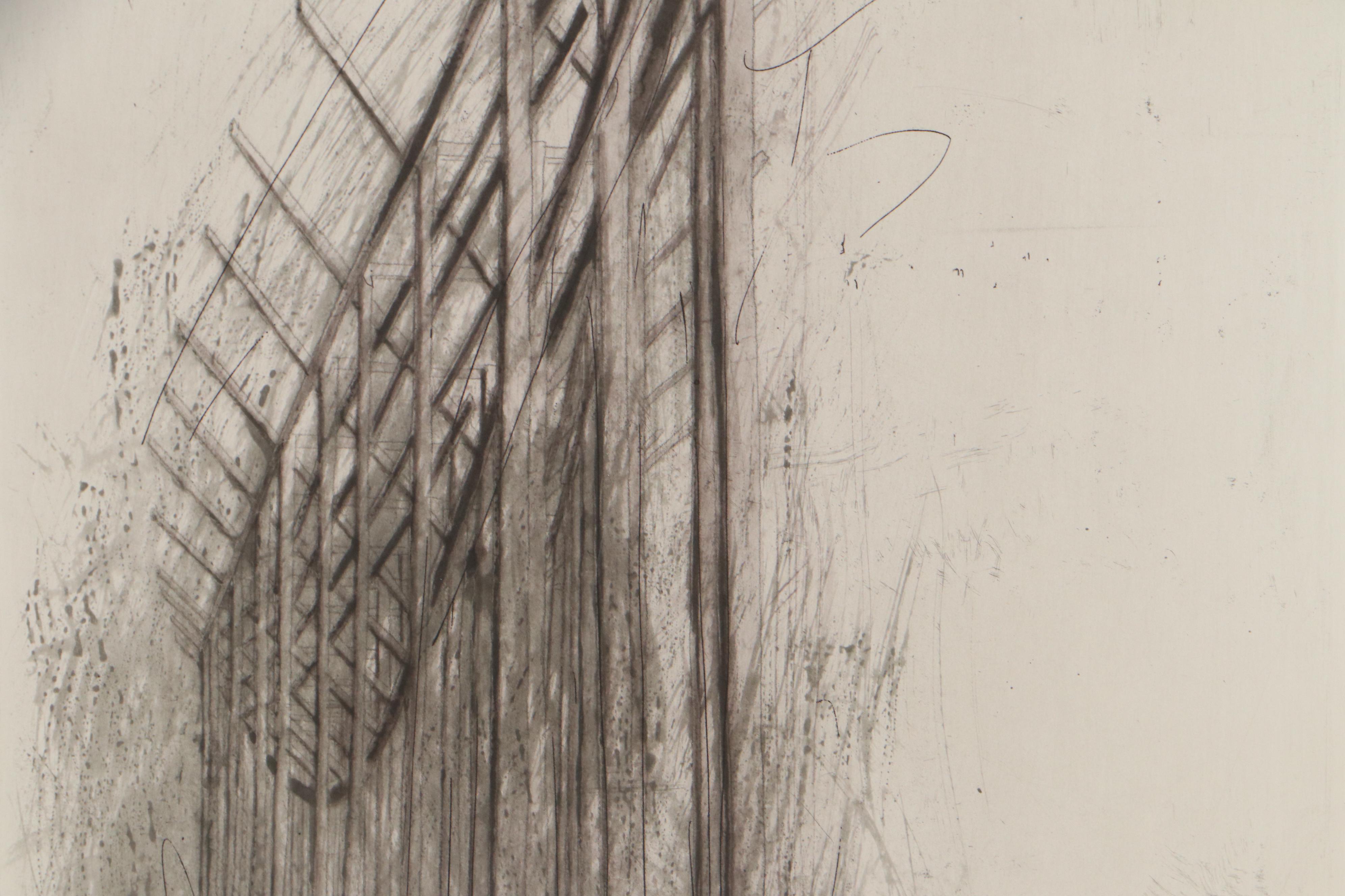 Robert Stackhouse Etching "At Eau Claire, Wisconsin" 1988 - 1989 | EBTH