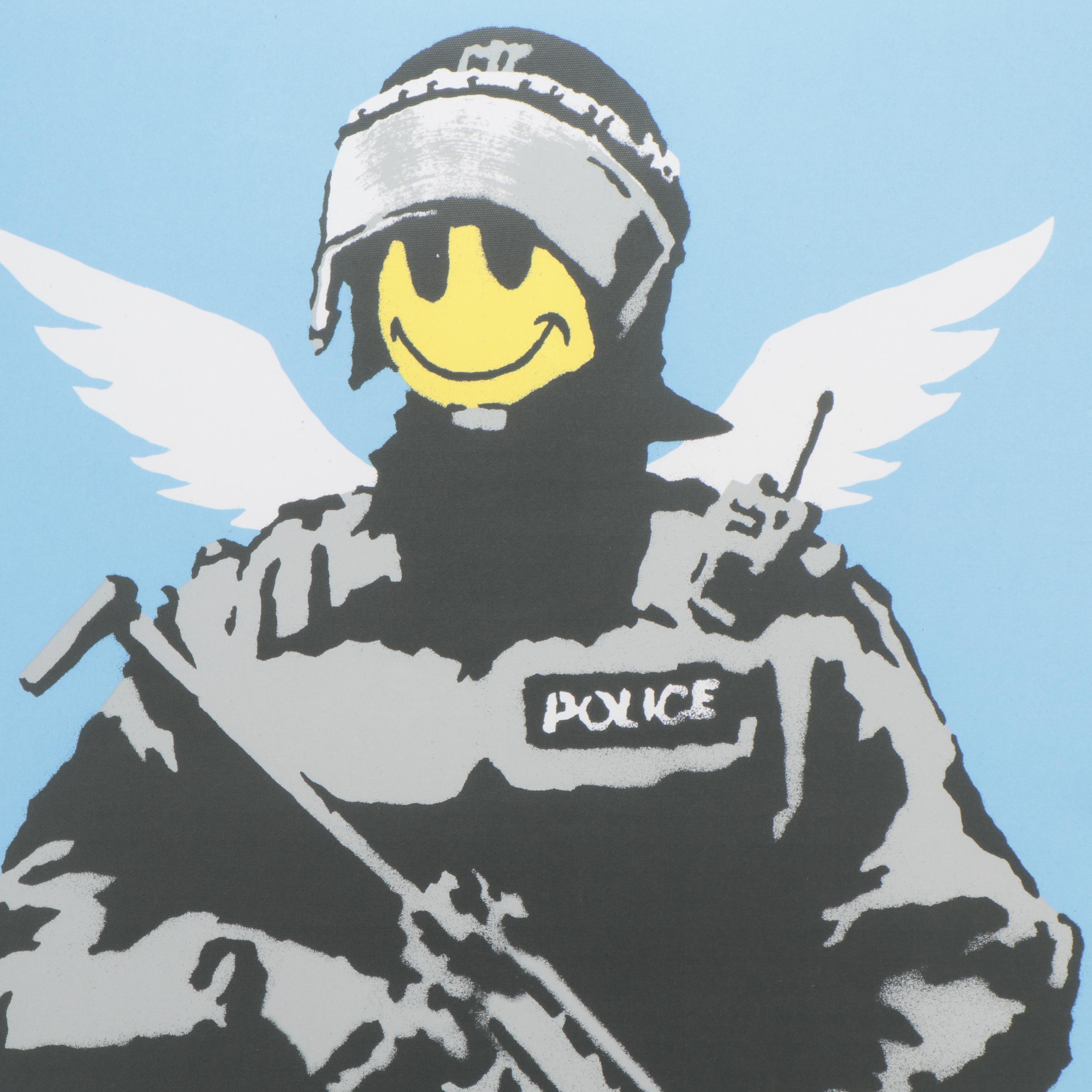 Giclée after Banksy "Smiley Police Trooper" | EBTH