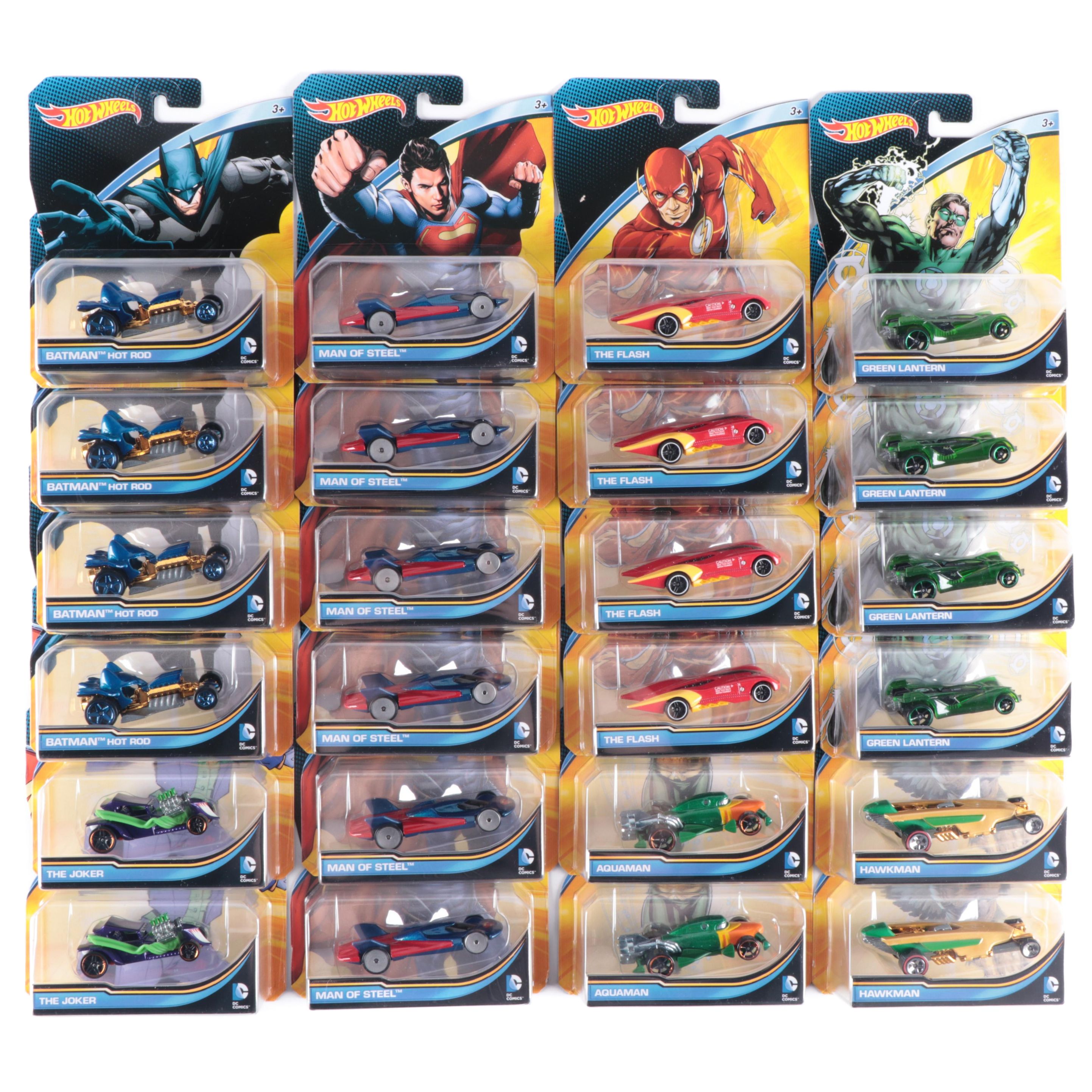 DC Superhero Hot Wheel Cars with Batman Hot Rod, The Joker, and More | EBTH