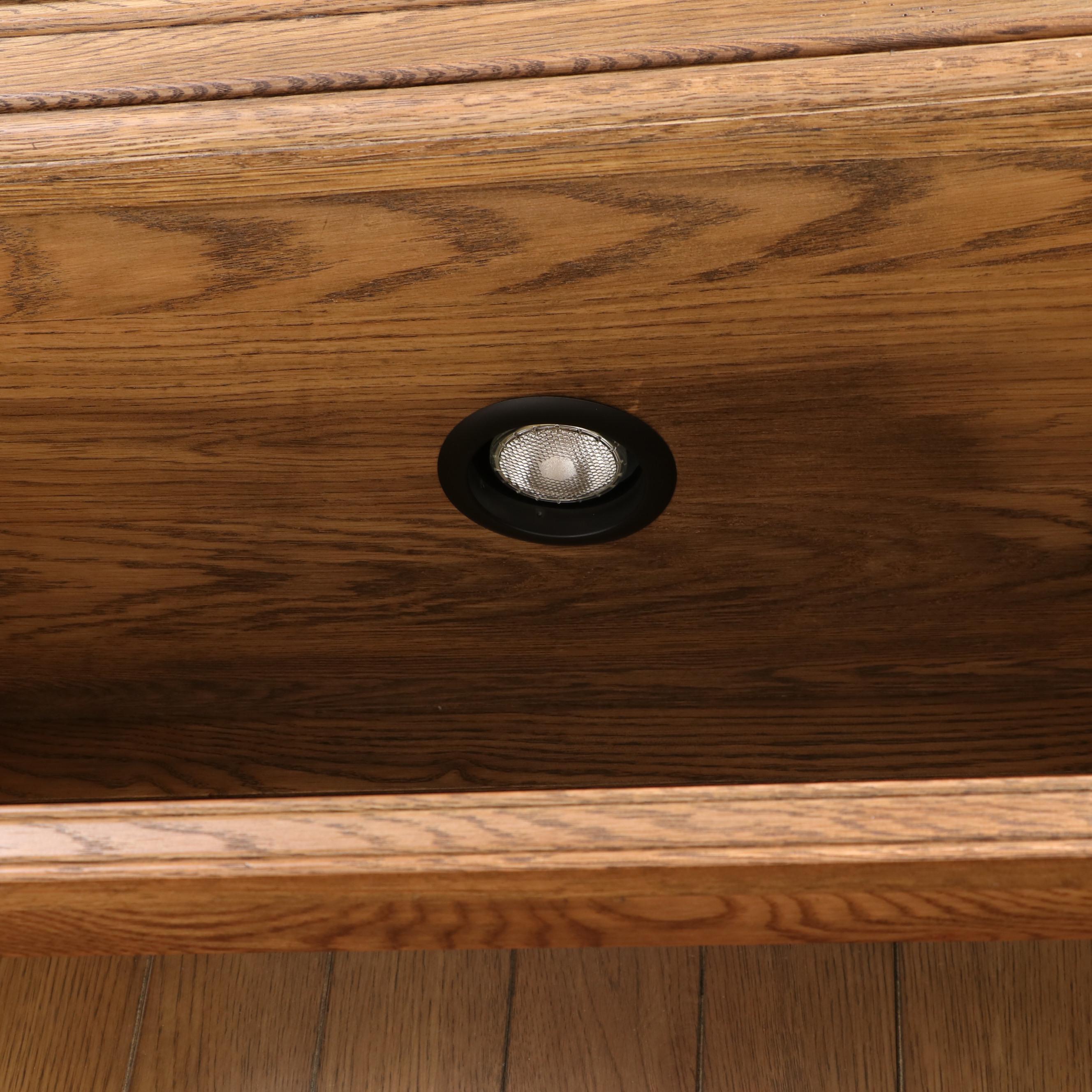 Havertys "Avondale II" Oak and Ash Bookcase with Doors | EBTH