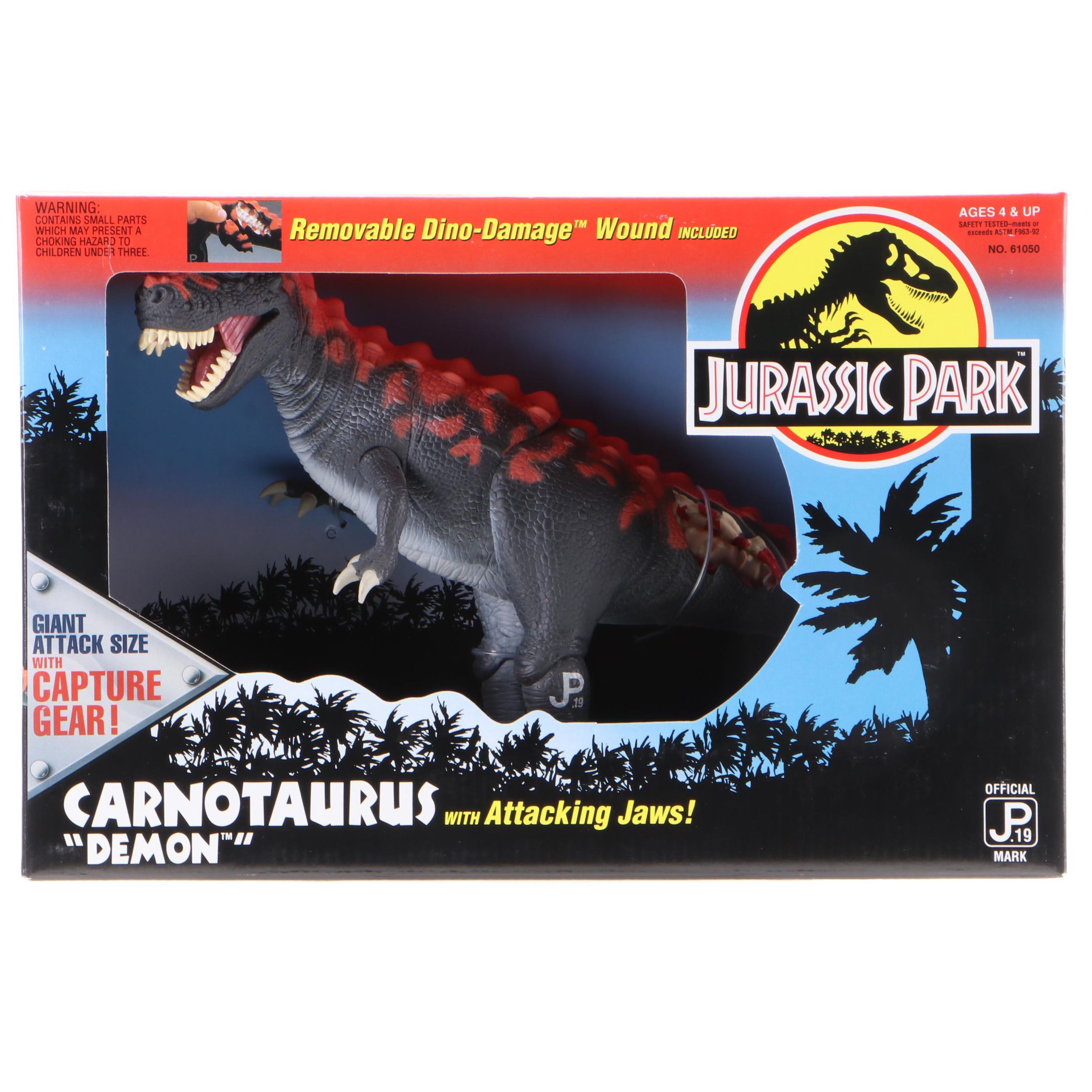 Kenner Jurassic Park Carnotaurus Demon Action Figure with Capture Gear ...