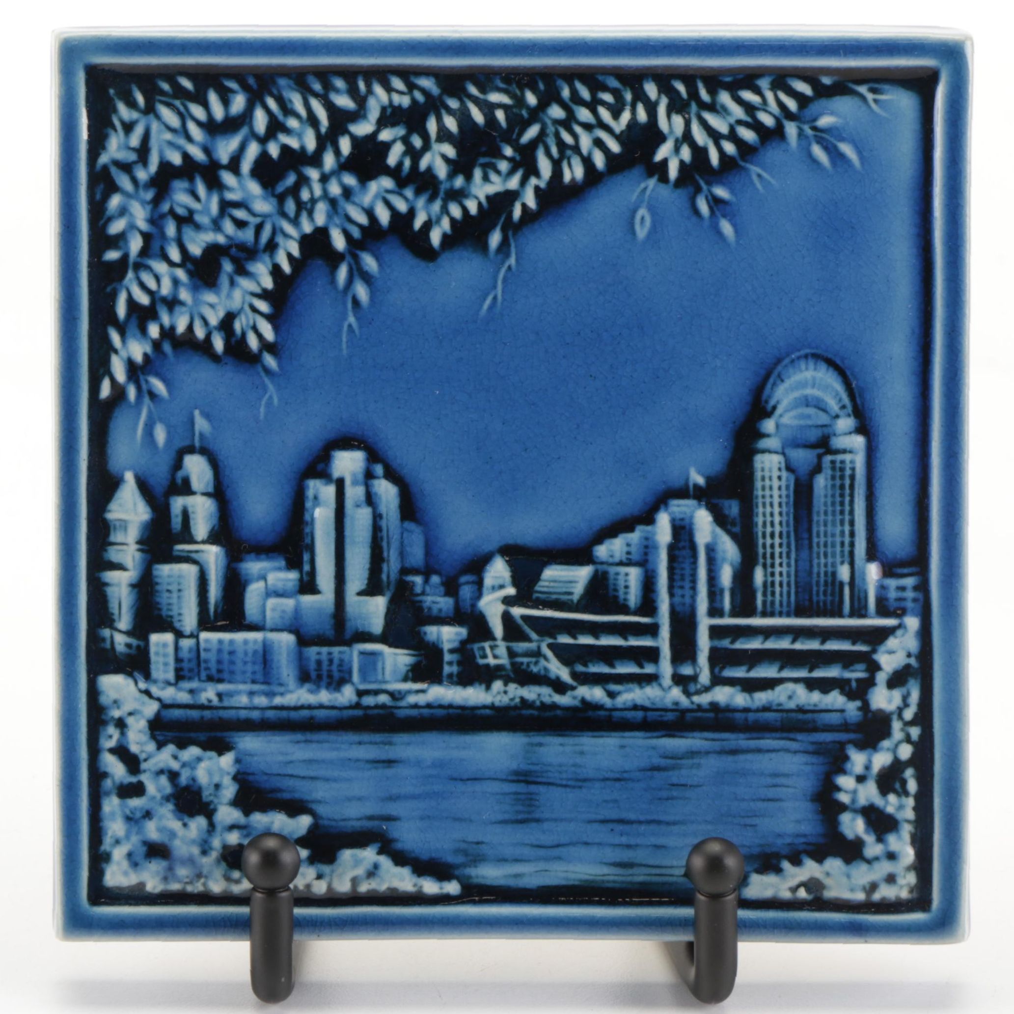 Rookwood Pottery Commemorative Collection Cincinnati Skyline Tile | EBTH
