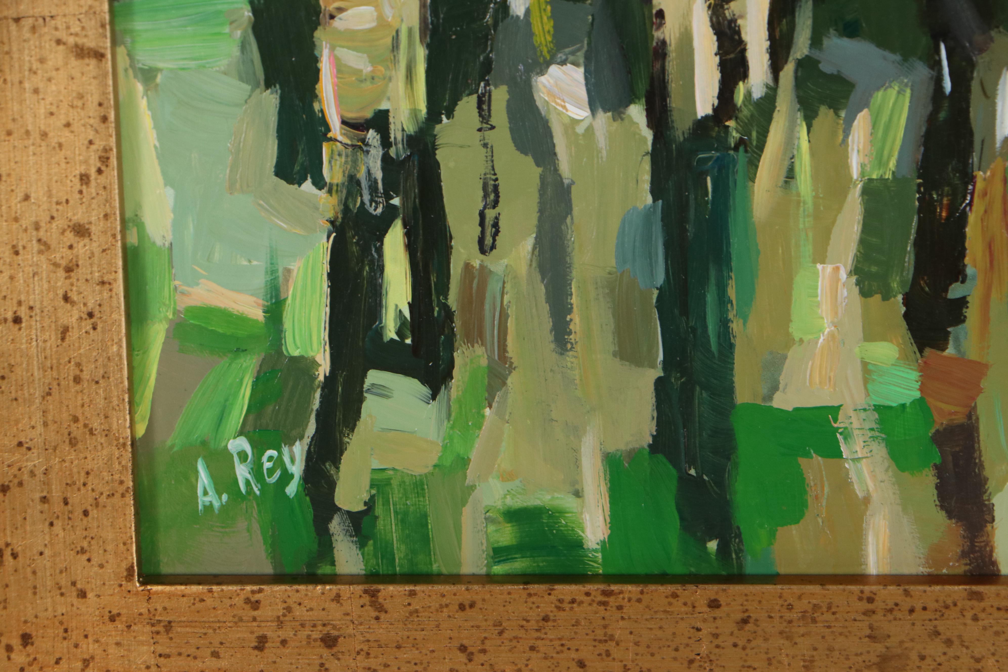 Agnes Rey Oil Painting "Aspen Trees," 2022 | EBTH