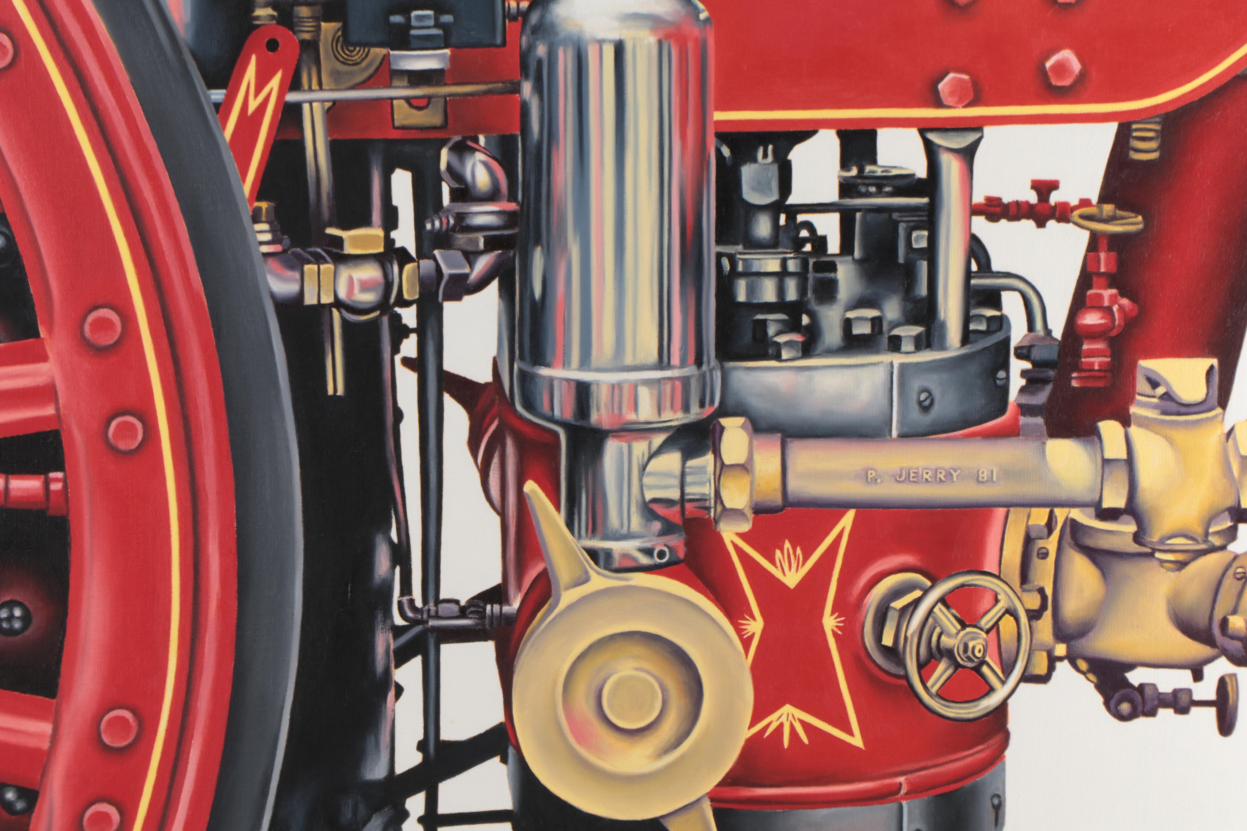 Peter Jerry Oil Painting "Steam Pumper," 1981 | EBTH