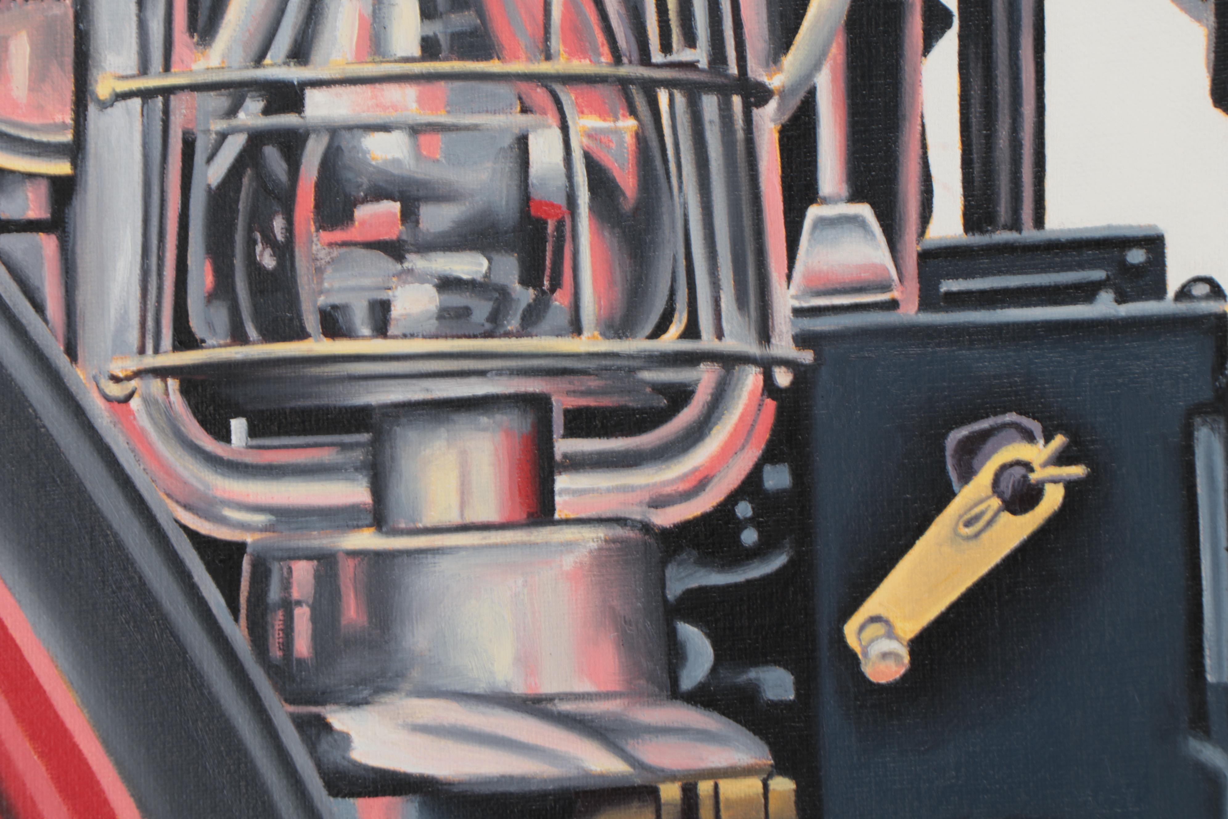 Peter Jerry Oil Painting "Steam Pumper," 1981 | EBTH