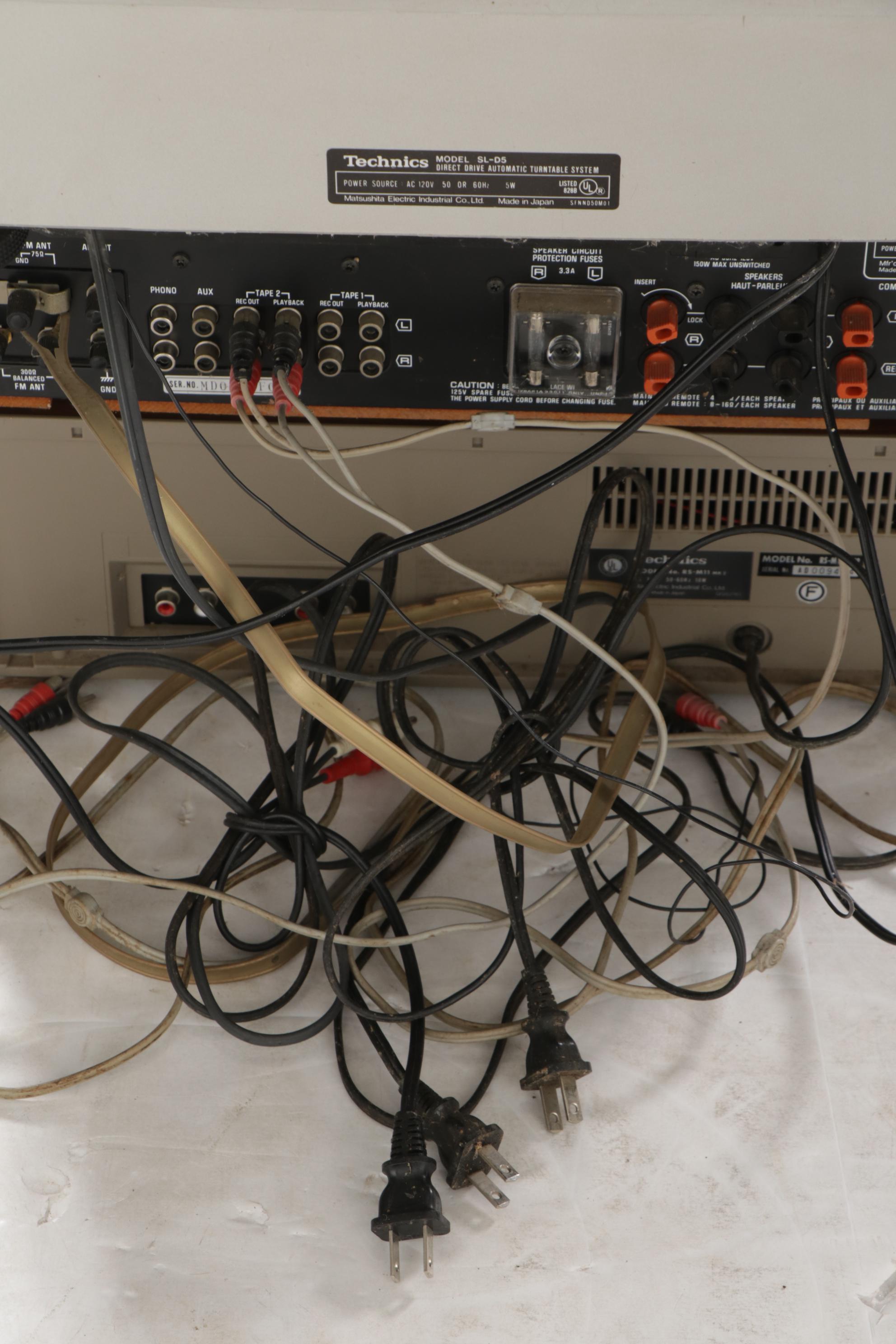 Technics Direct Drive SL-D5 Turntable with SA-303 Receiver and M11 ...