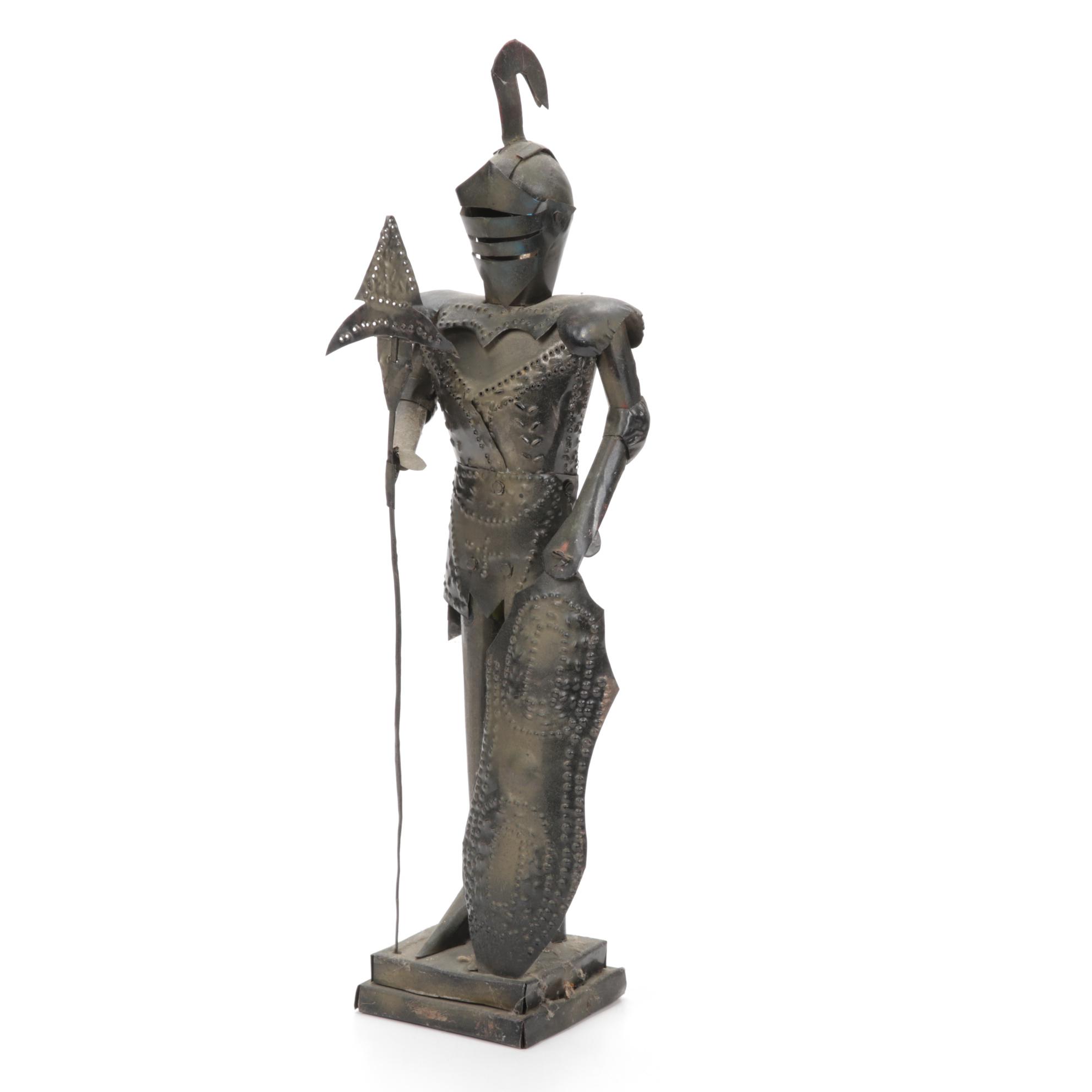 Mexican Pierced Sheet Metal Suit of Armor Model | EBTH