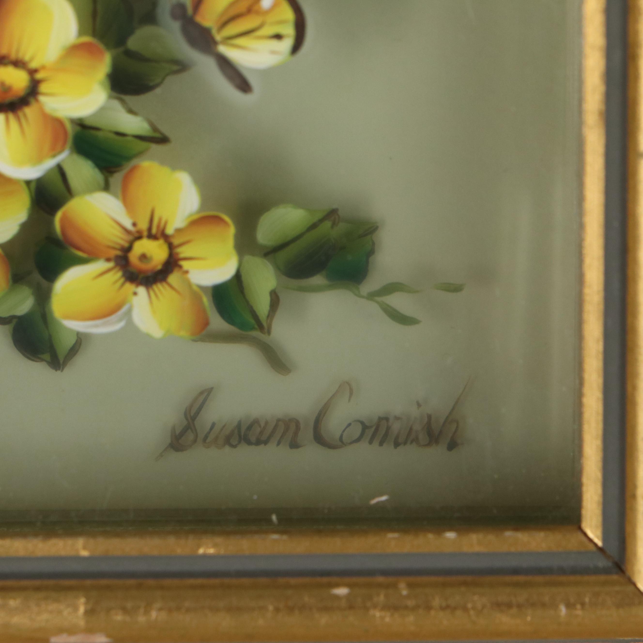 Susan Comish and Mami Dimensional Floral Oil Paintings | EBTH