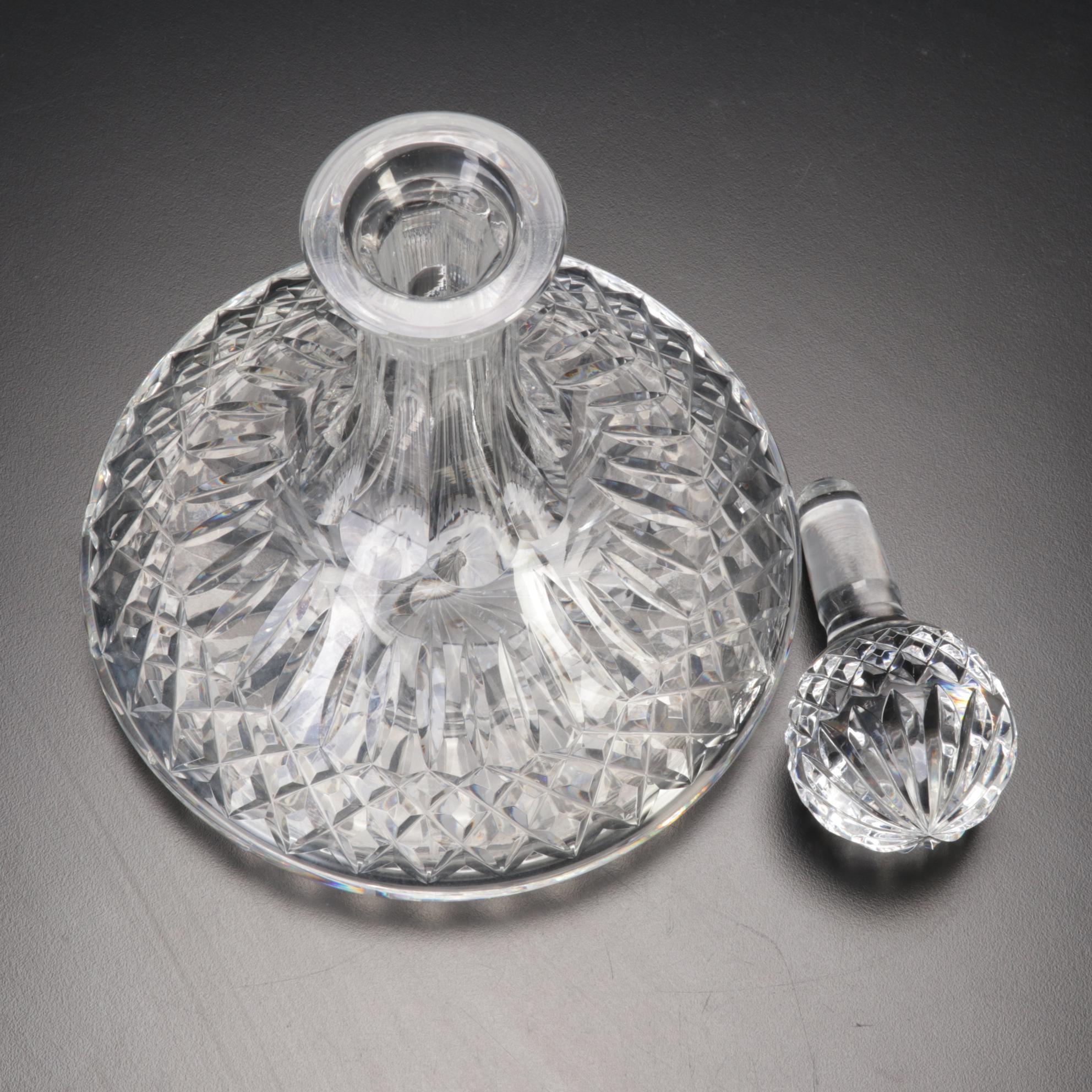 Waterford Crystal "Lismore" Ships Decanter, Mid to Late 20th Century | EBTH
