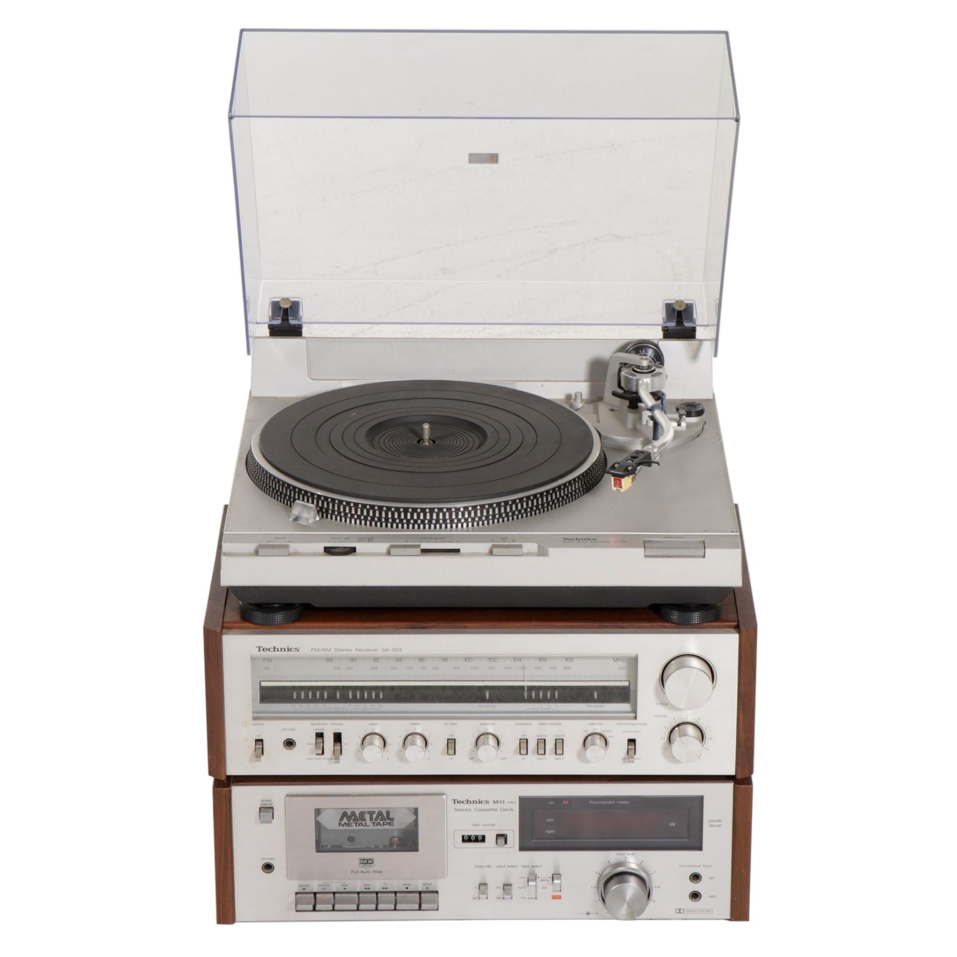 Technics Direct Drive SL-D5 Turntable with SA-303 Receiver and M11 ...