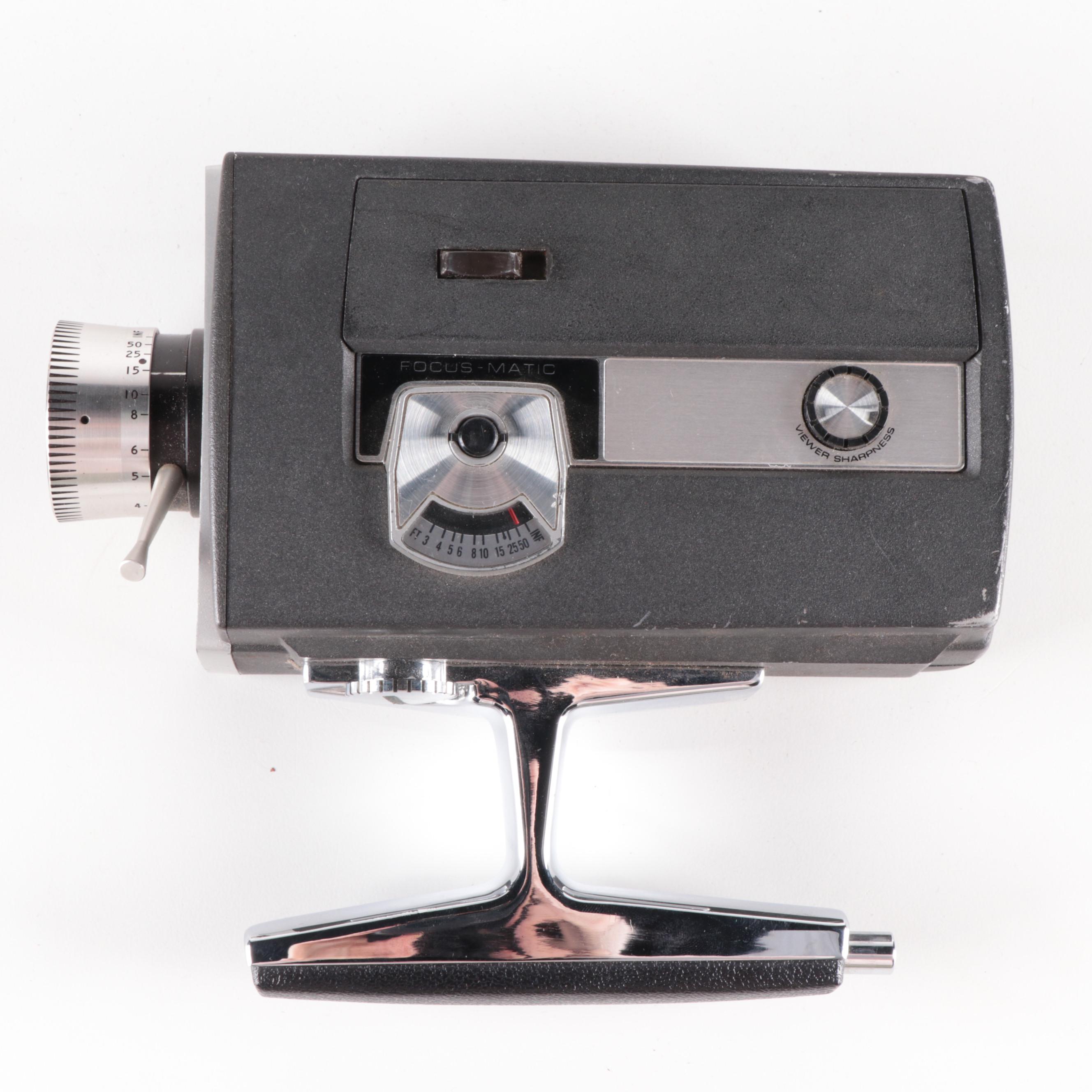 Bell & Howell Focus-Matic Movie Camera With Camera Bag | EBTH