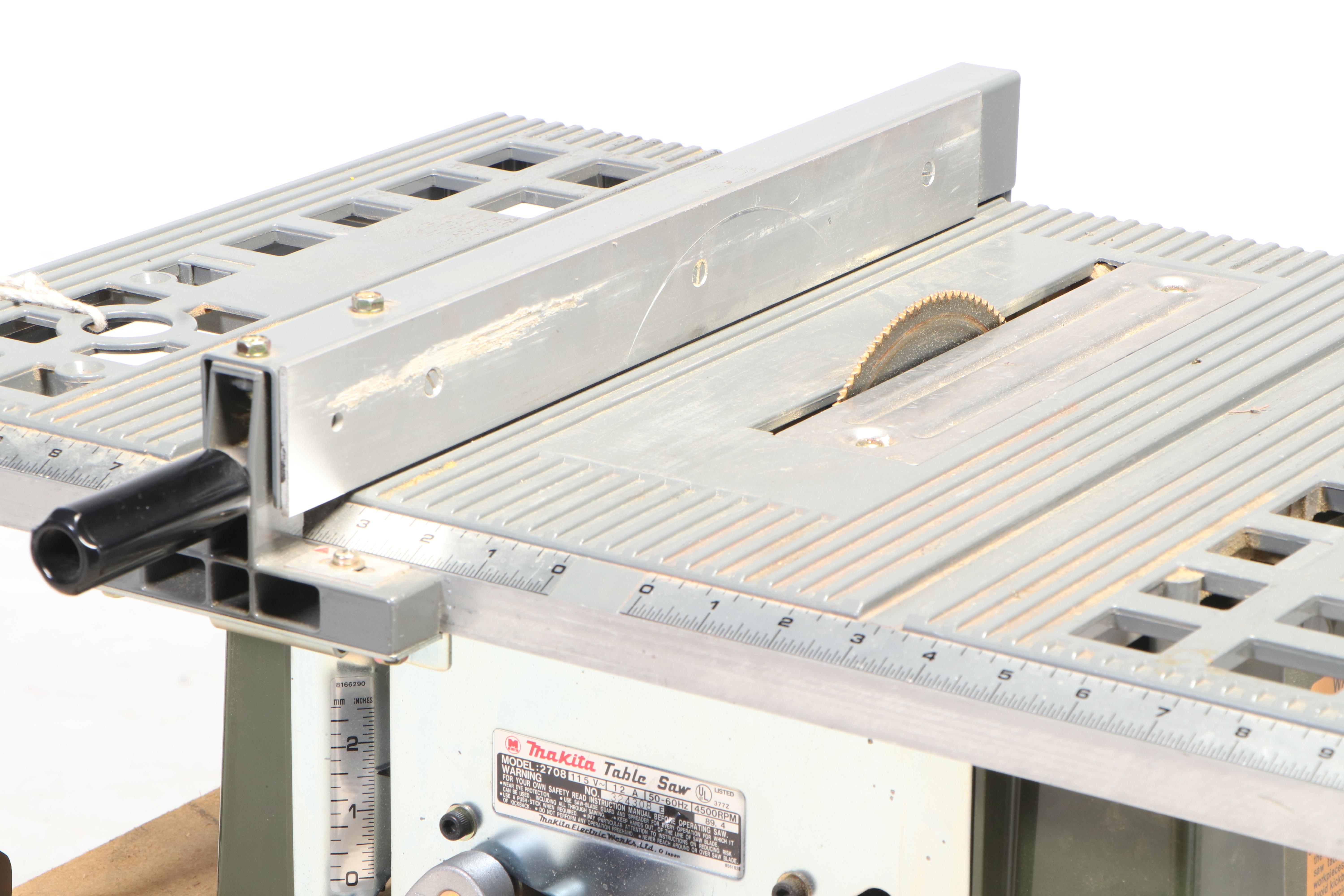 Makita Table Saw with Hirsh Saw Table Workbench | EBTH