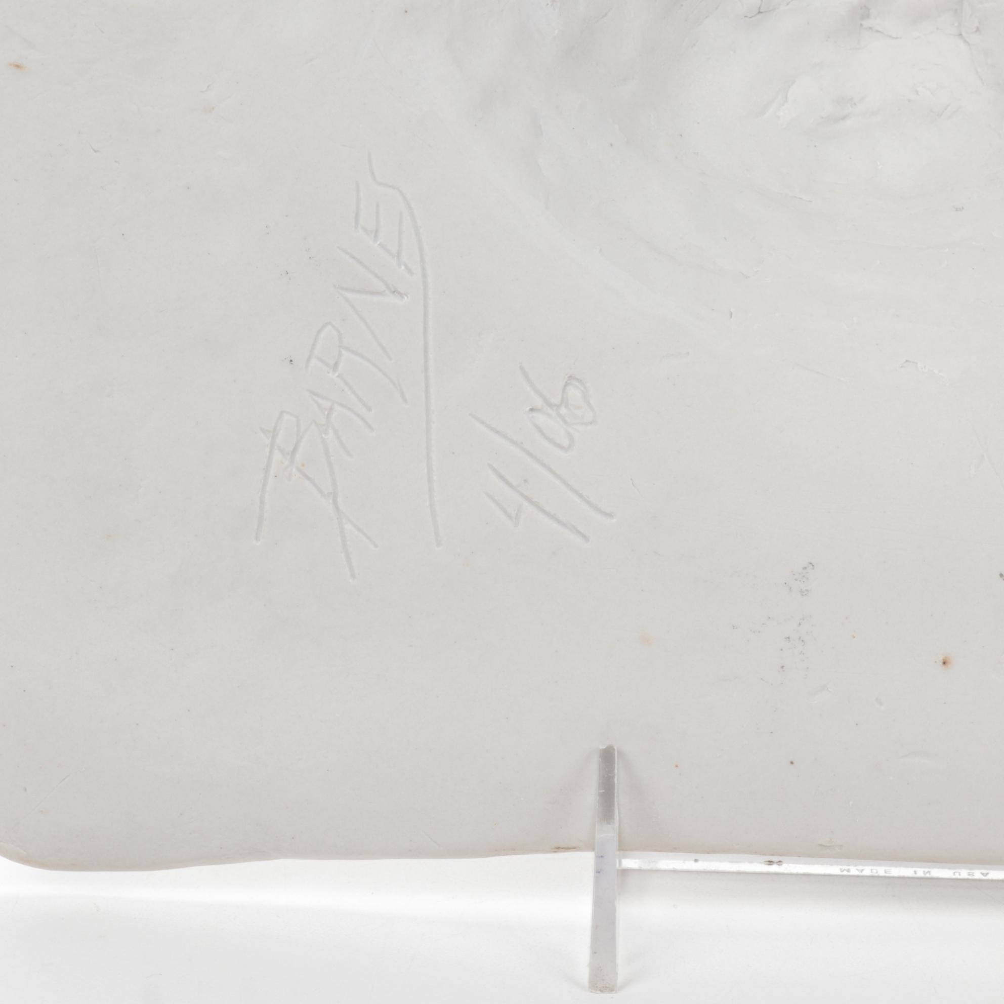 Michael Barnes Hand-Painted Porcelain Wall Sculpture of Face, 2006 | EBTH