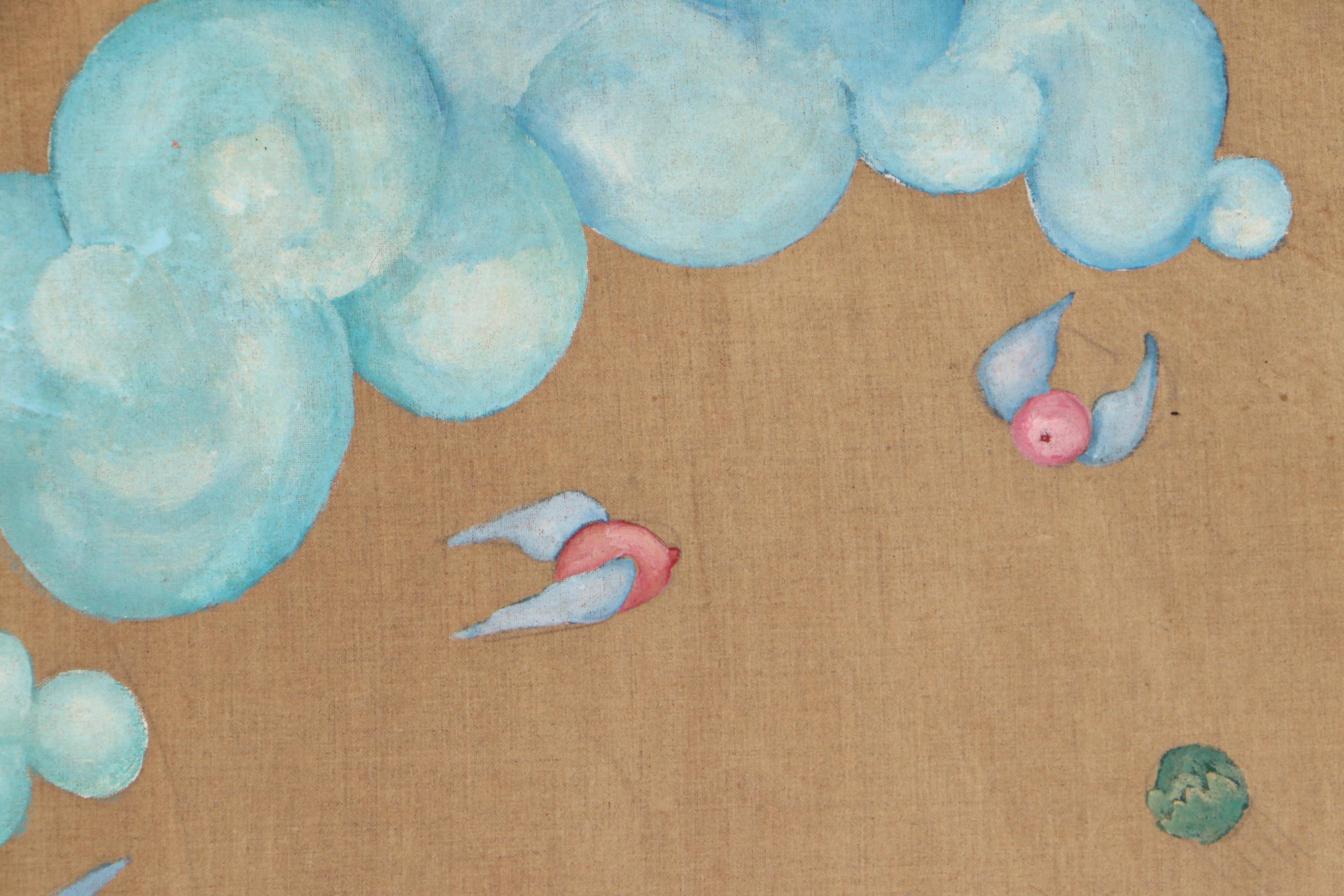 Jay Schlesinger Surreal Coastal Scene Oil Painting, 1969 | EBTH