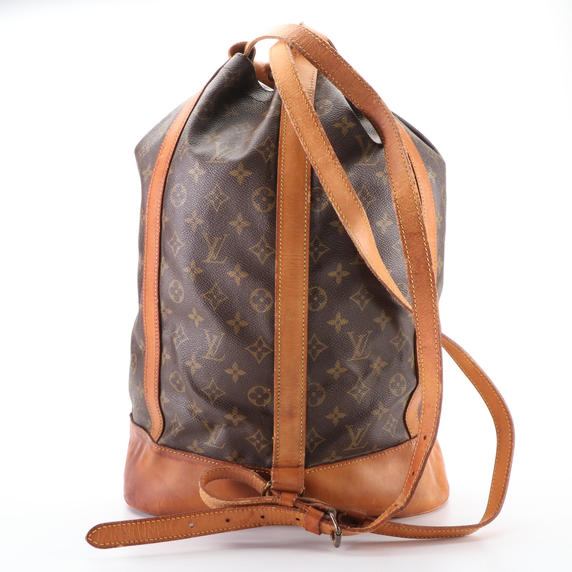 Louis Vuitton Randonnee GM Backpack Bag in Monogram Canvas and Vachetta ...