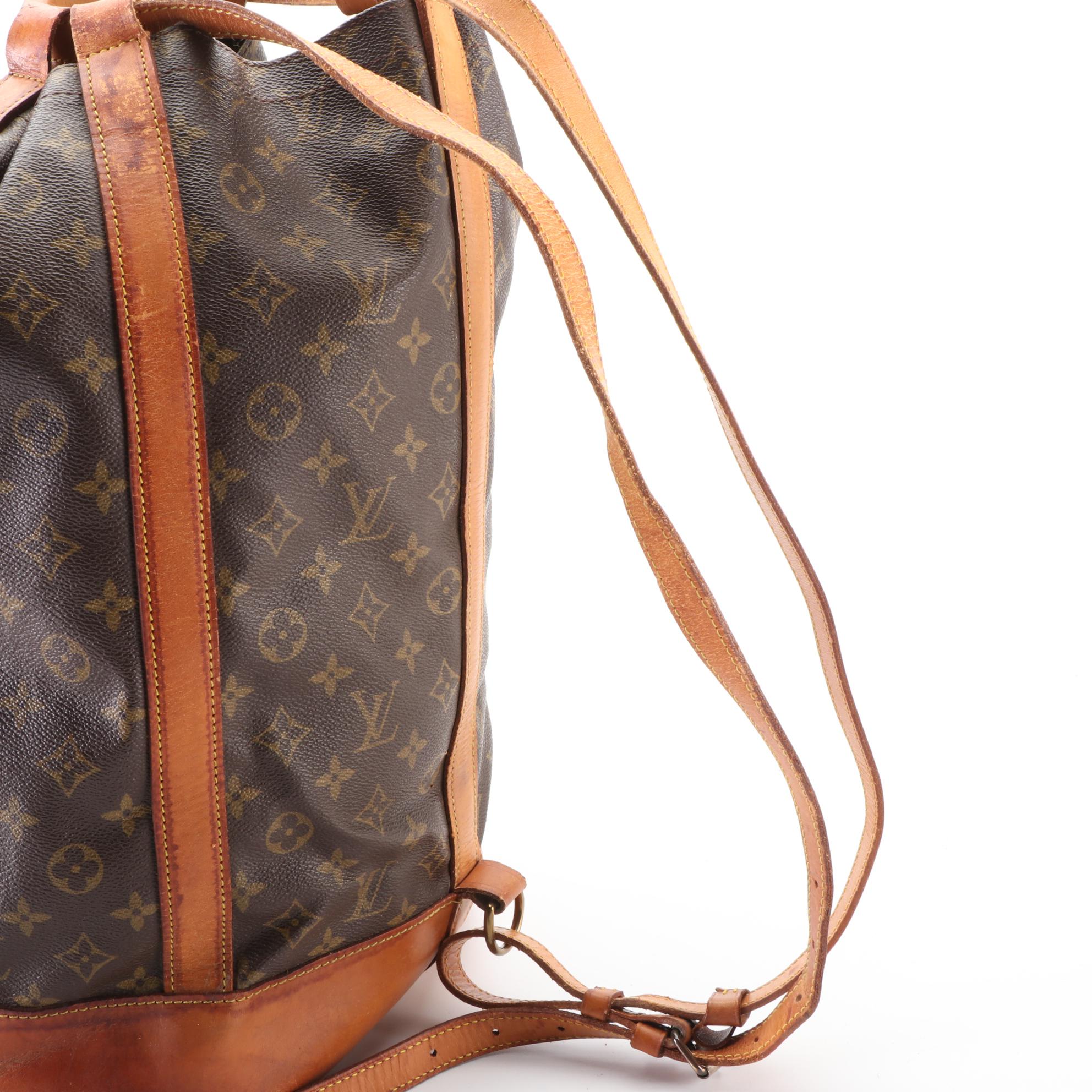 Louis Vuitton Randonnee GM Backpack Bag in Monogram Canvas and Vachetta ...