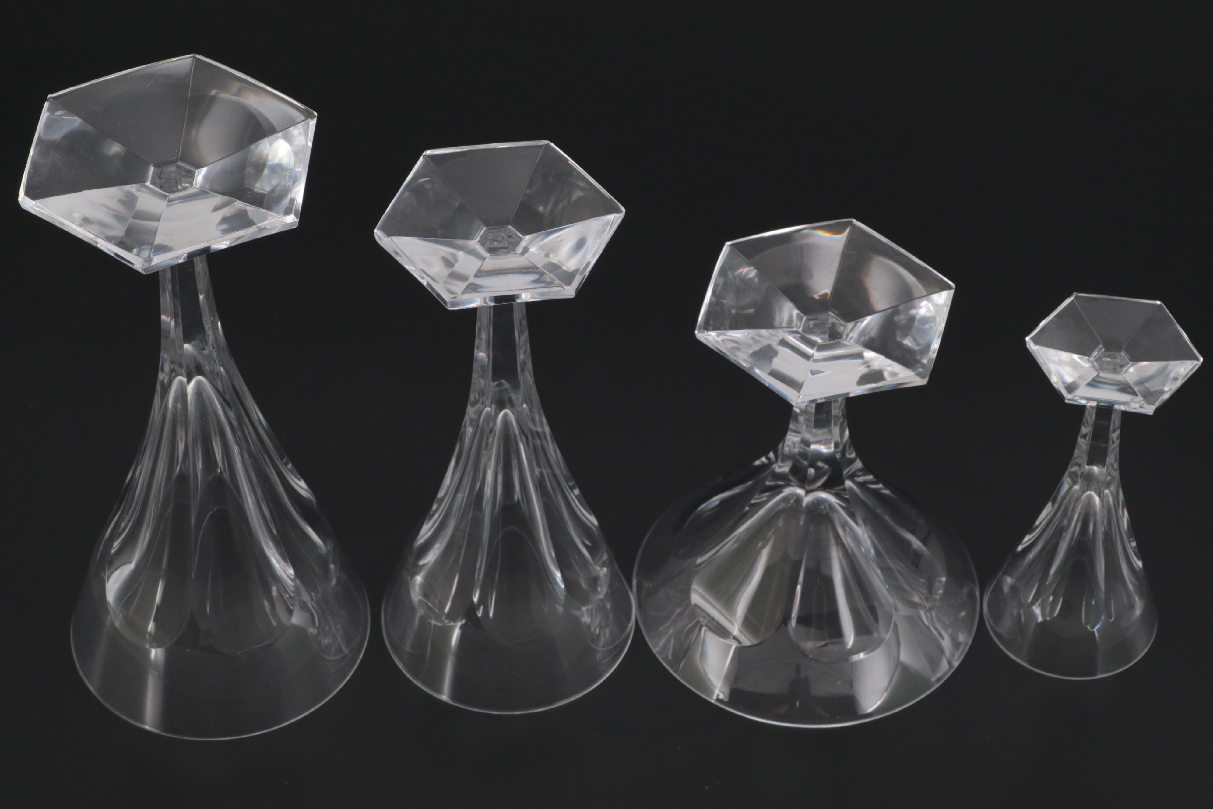 Val St. Lambert "Hafnia" Crystal Stemware, Mid to Late 20th Century | EBTH