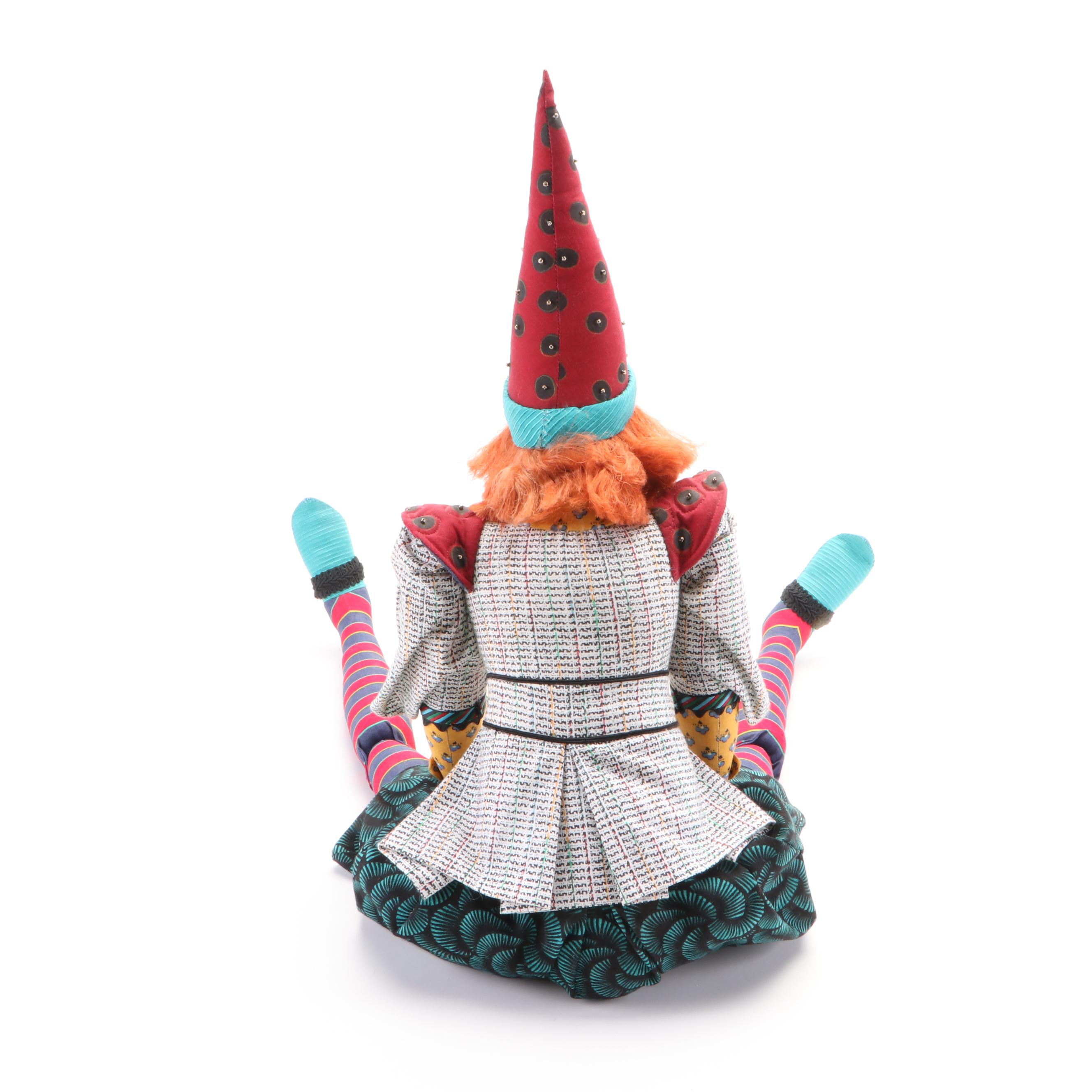 Akira Blount Handmade Jester, Clown and Other Cloth Dolls, 1990s | EBTH