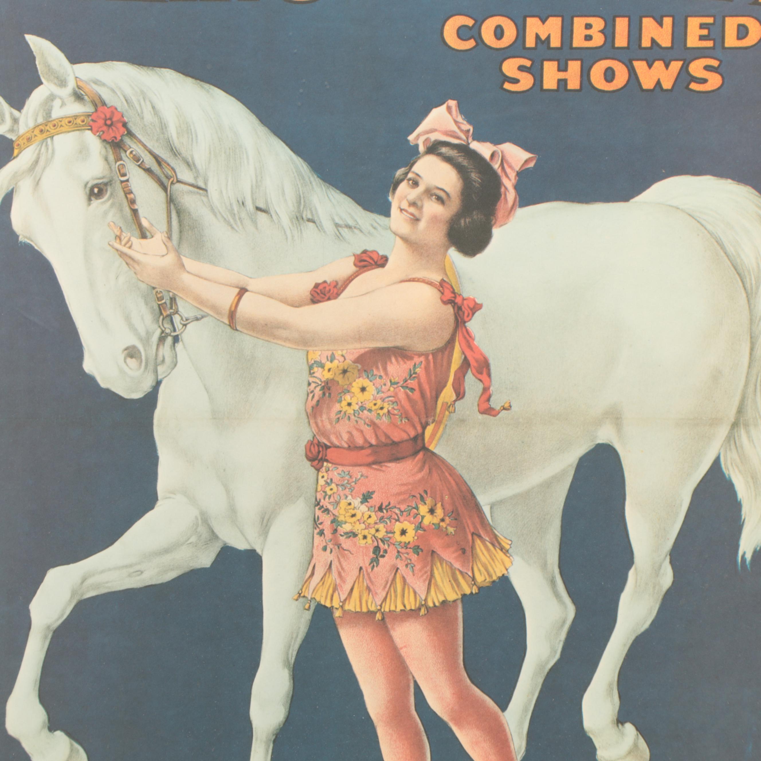 May Wirth and Ringling Bros. and Barnum & Bailey Circus Poster | EBTH