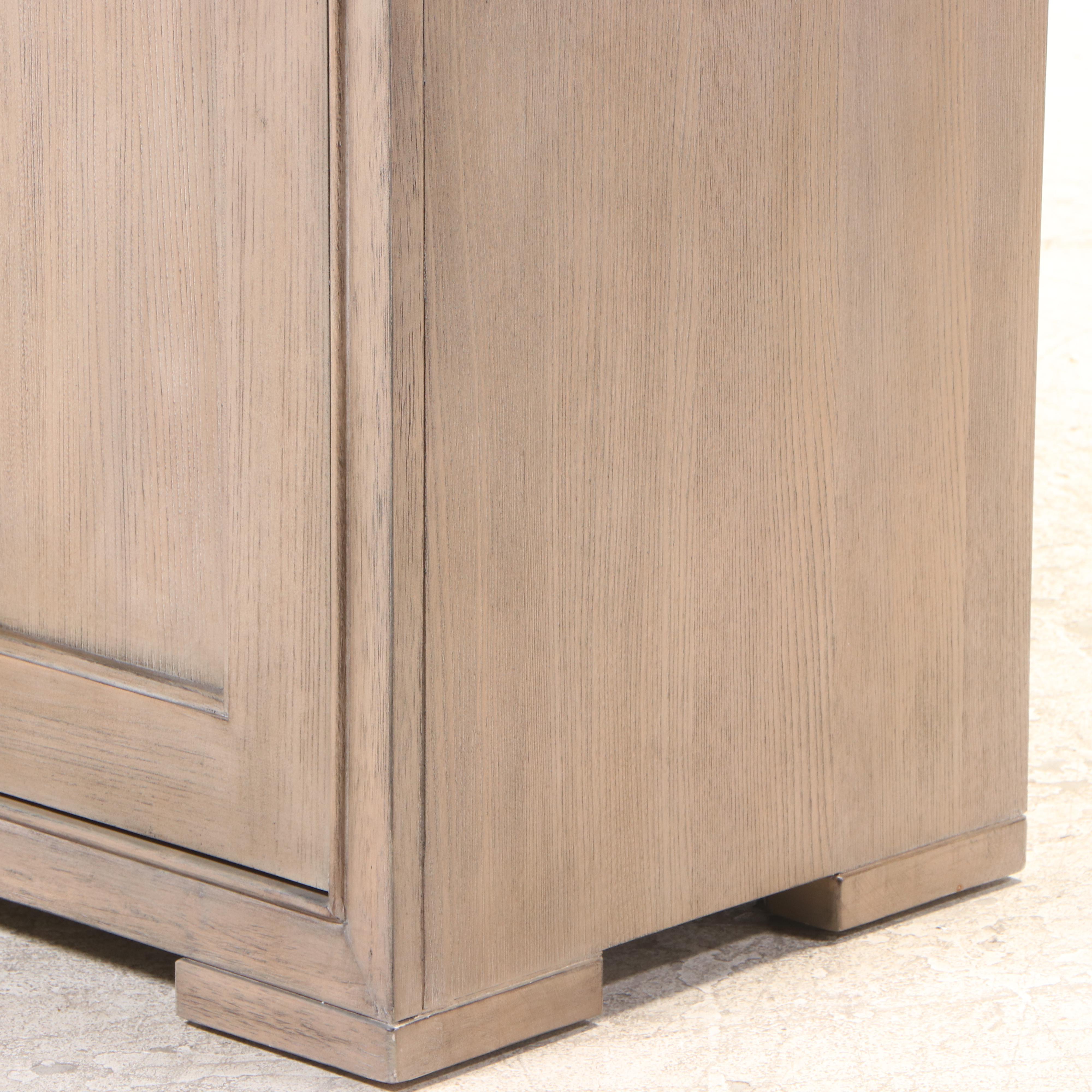 Lexington Furniture Oak Buffet with Weathered Gray Finish | EBTH