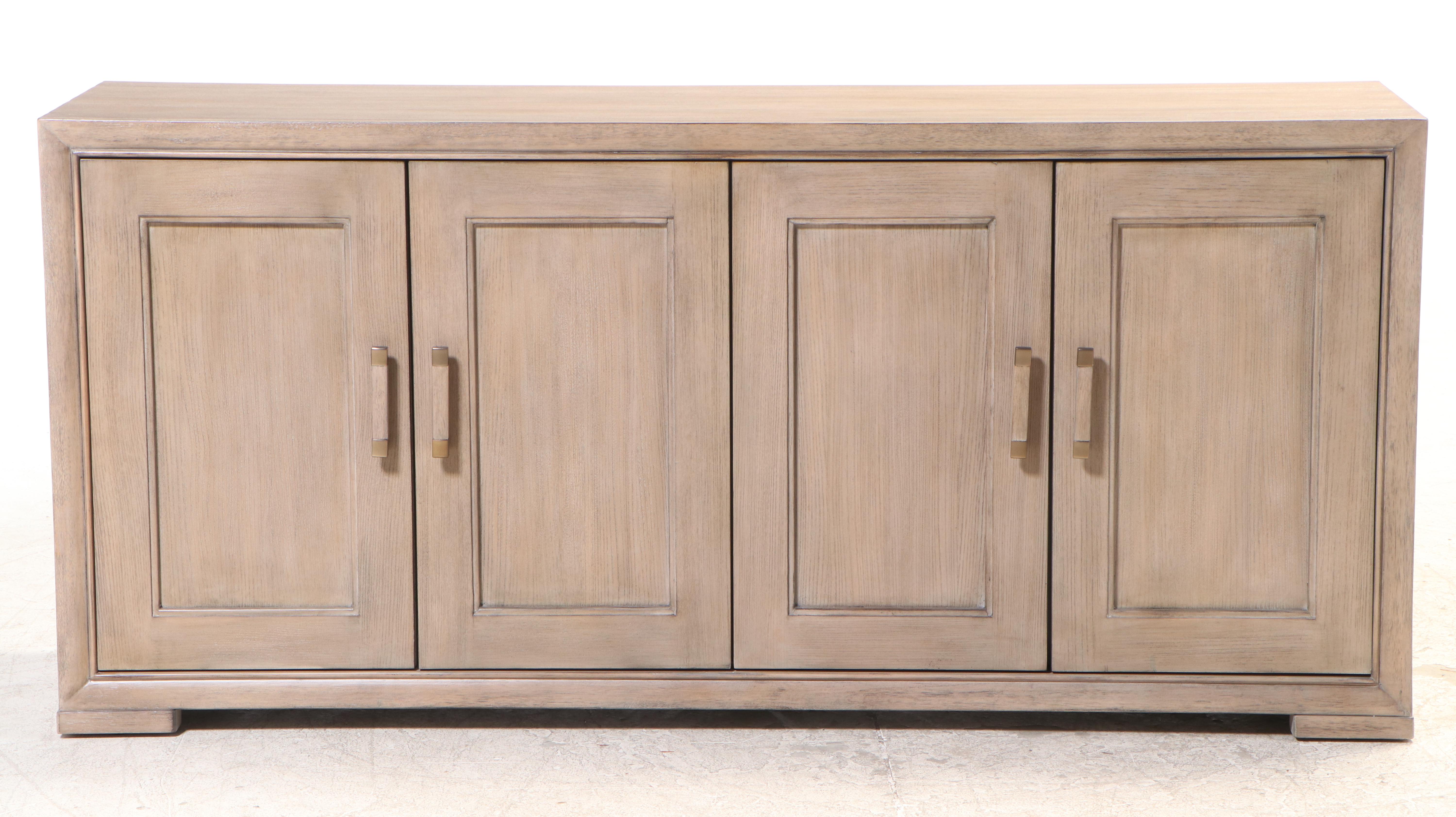 Lexington Furniture Oak Buffet with Weathered Gray Finish | EBTH
