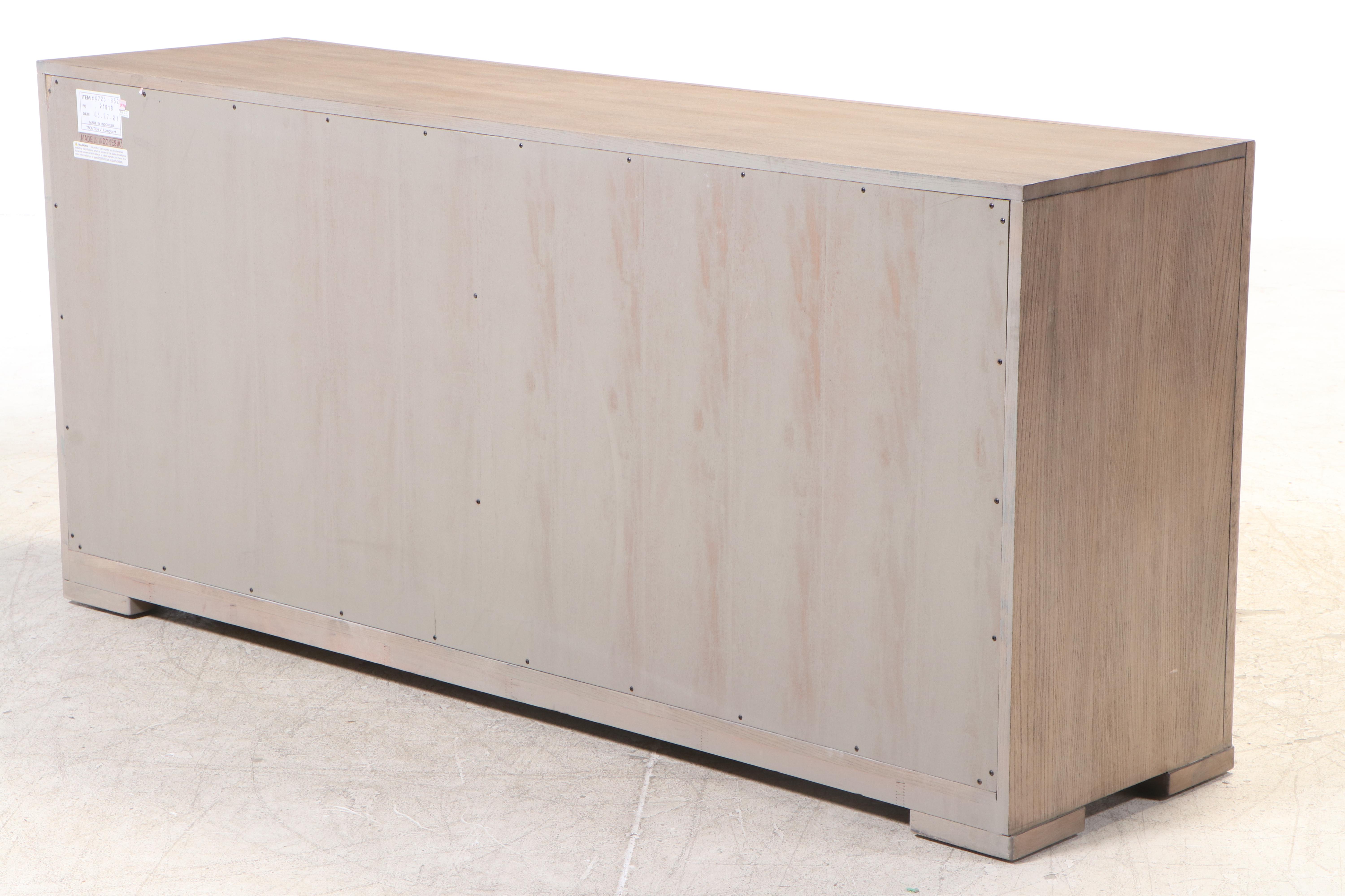 Lexington Furniture Oak Buffet with Weathered Gray Finish | EBTH
