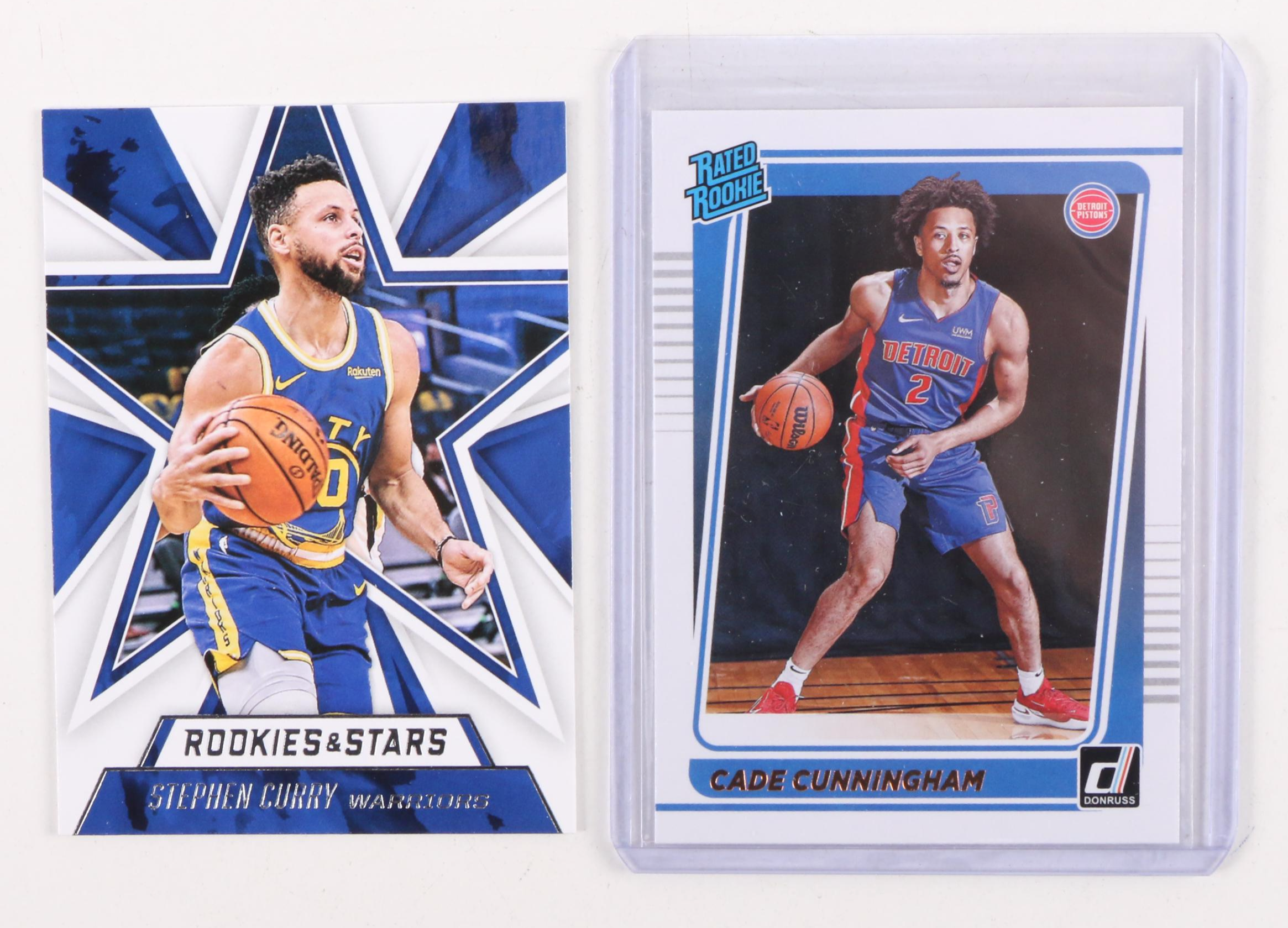 Panini Anthony Edwards, Steph Curry and Cade Cunningham Basketball ...