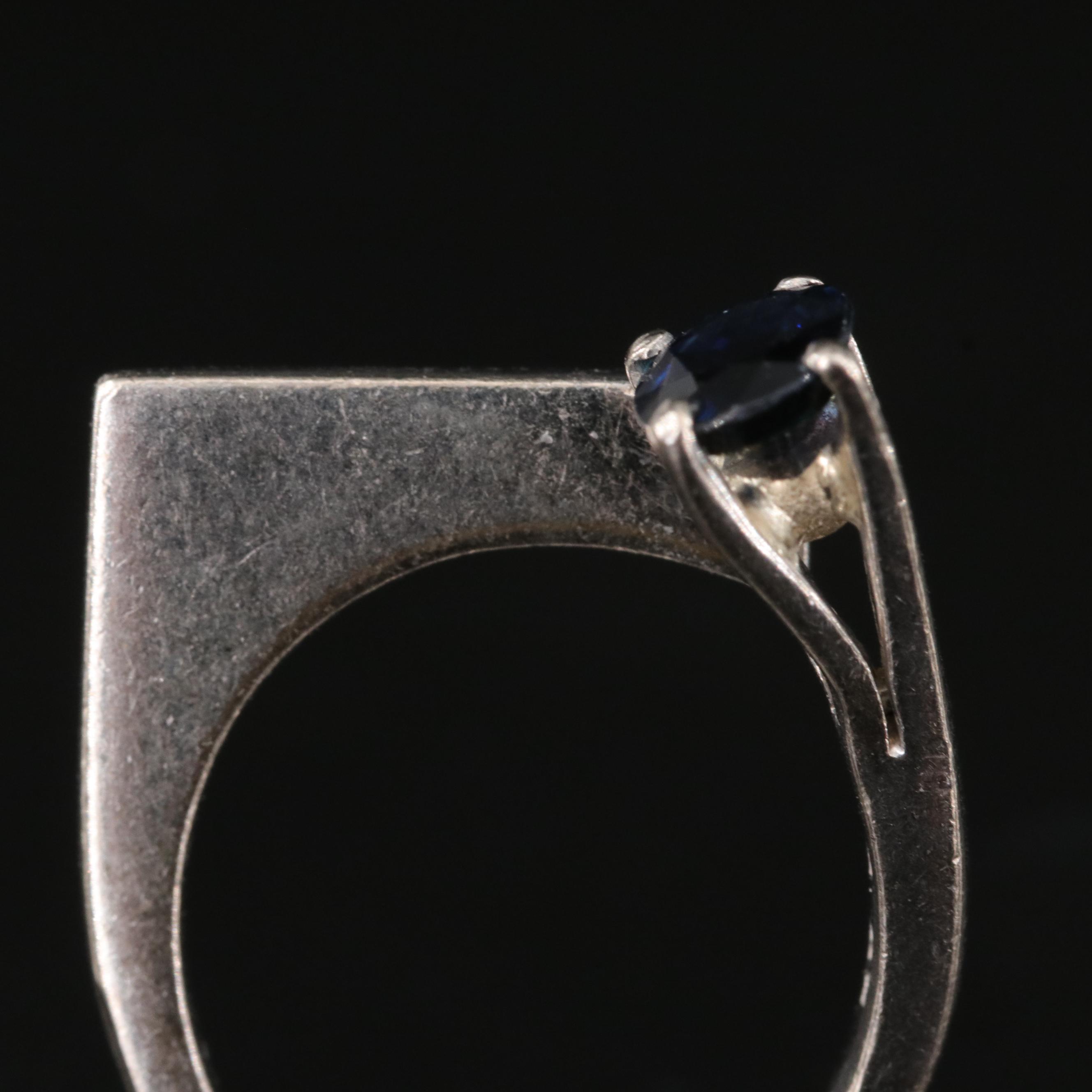 10K Sapphire Open Shank Ring | EBTH