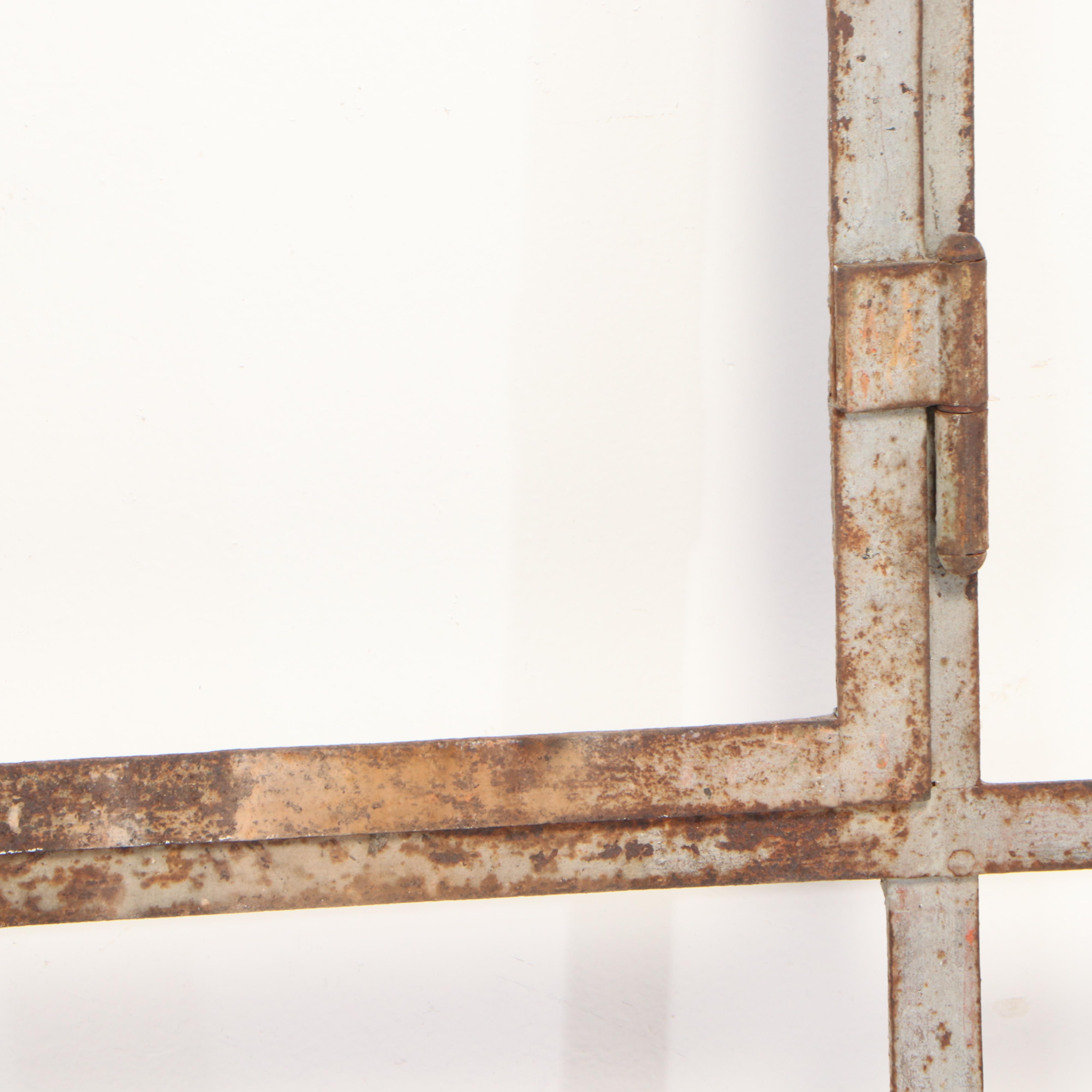 Four Metal Nine-Panel Arched Window Frames, 20th Century | EBTH