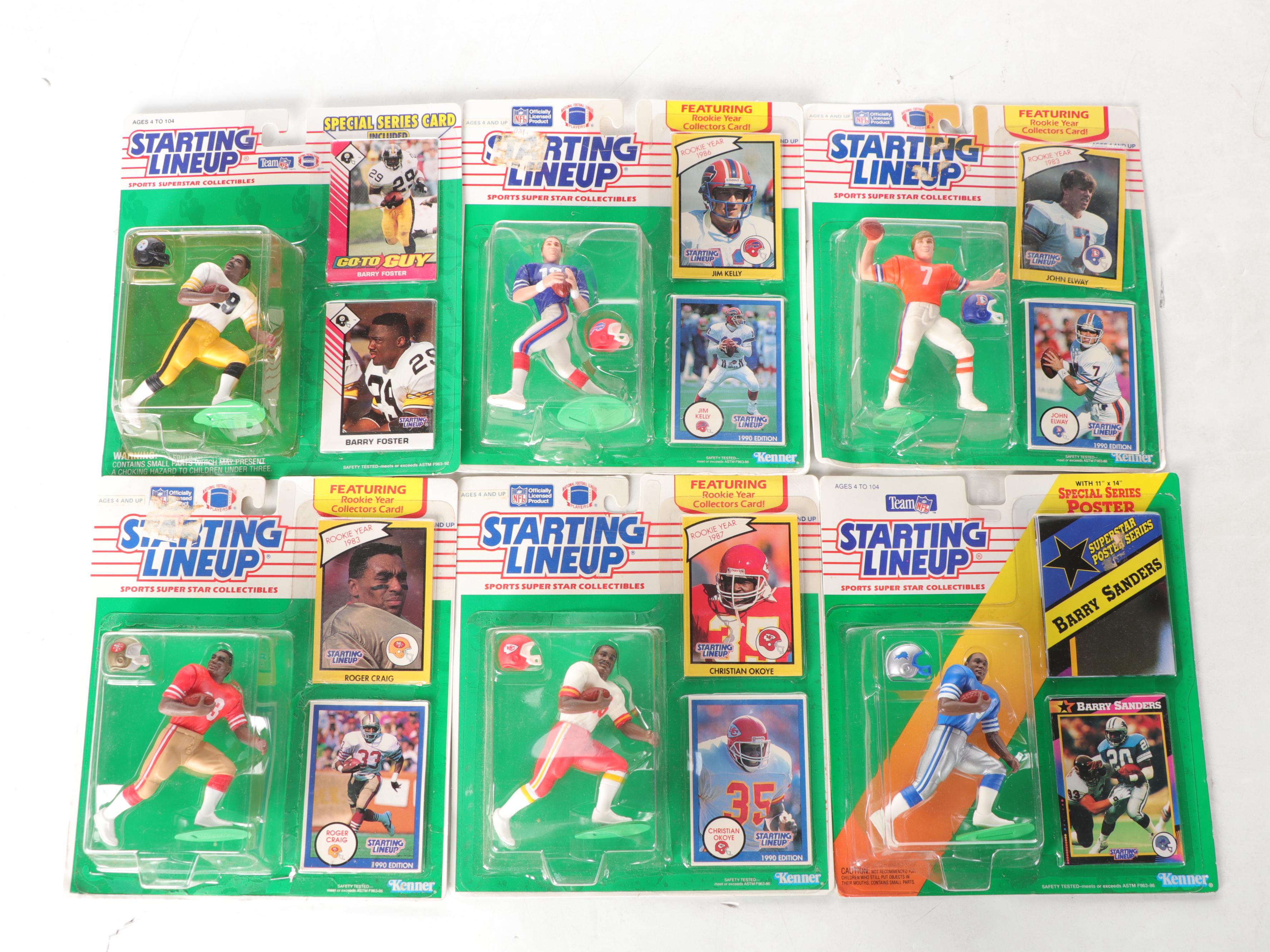Kenner Starting Lineup Football Action Figures and Action Packed ...