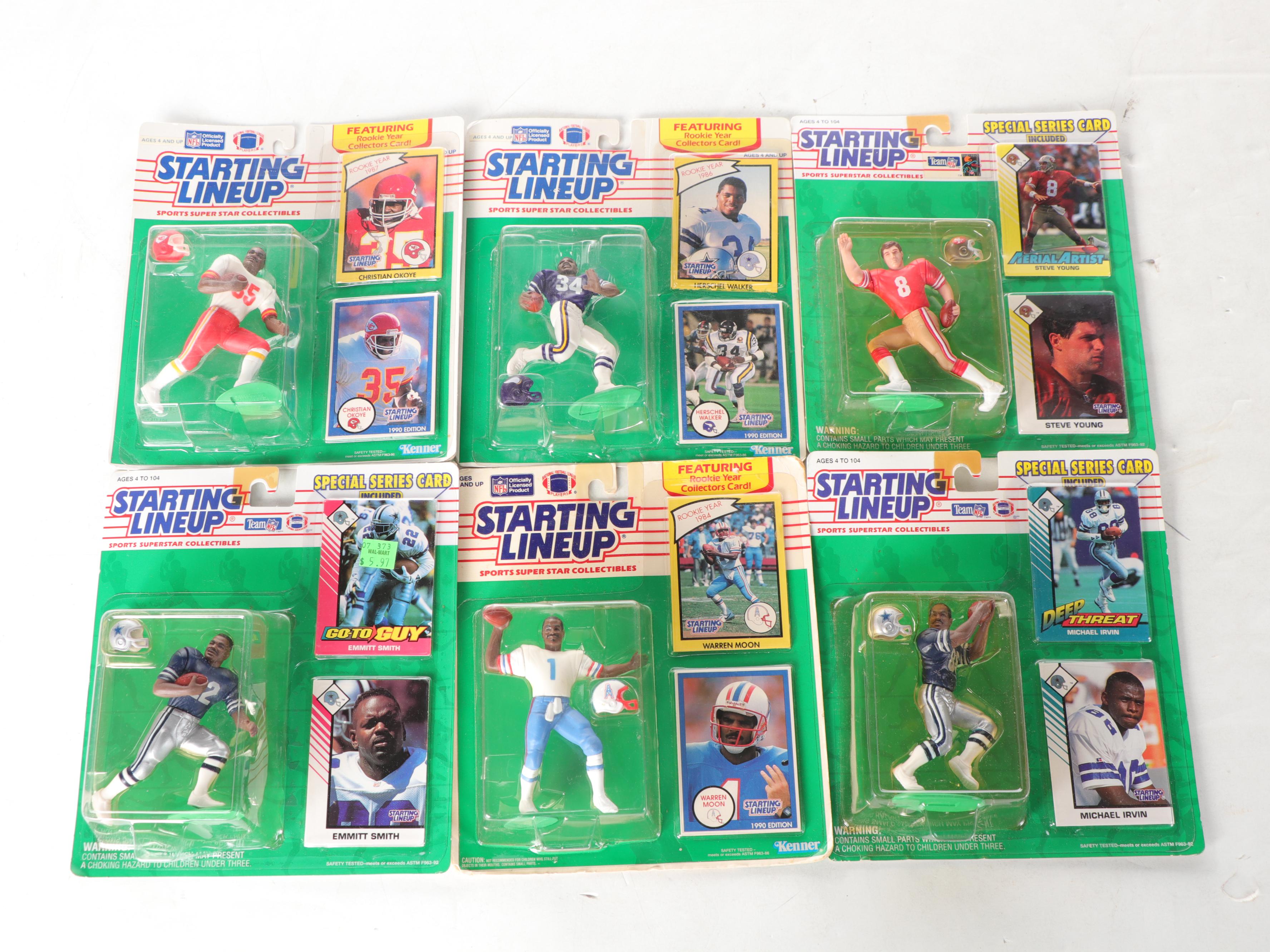 Kenner Starting Lineup Football Action Figures and Action Packed ...