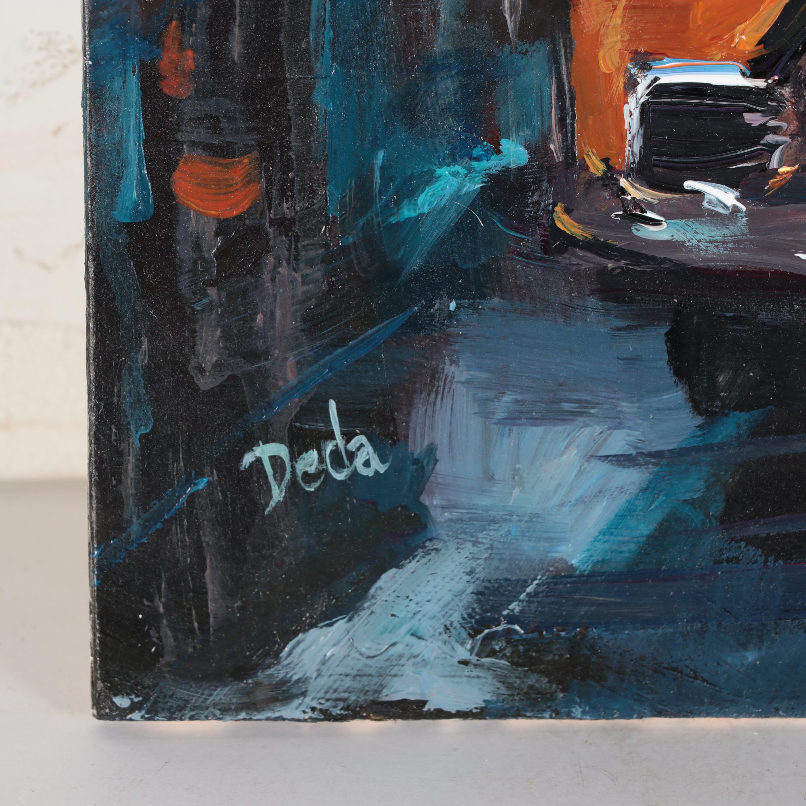Adam Deda Oil Painting "The Yellow Cab," 2022 | EBTH