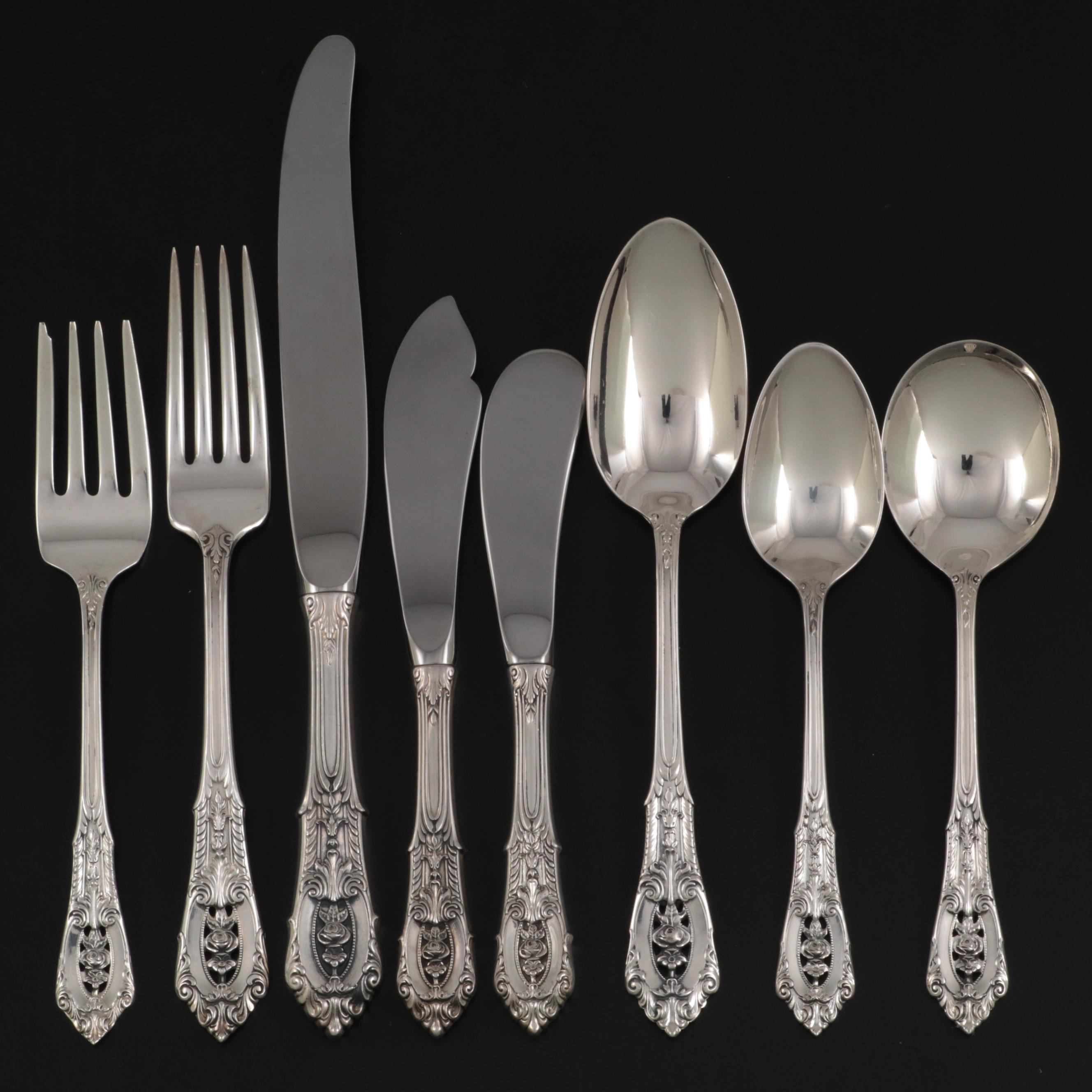 Wallace "Rose Point" Sterling Silver Flatware | EBTH