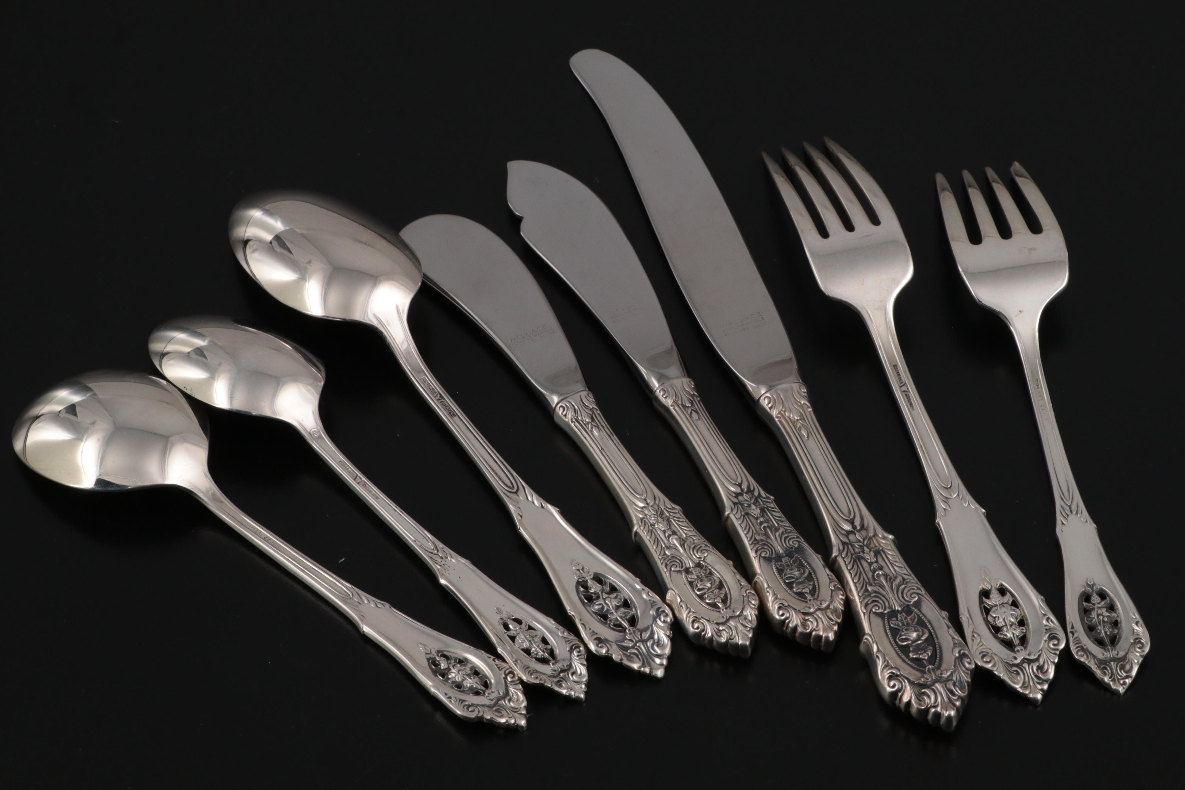 Wallace "Rose Point" Sterling Silver Flatware | EBTH