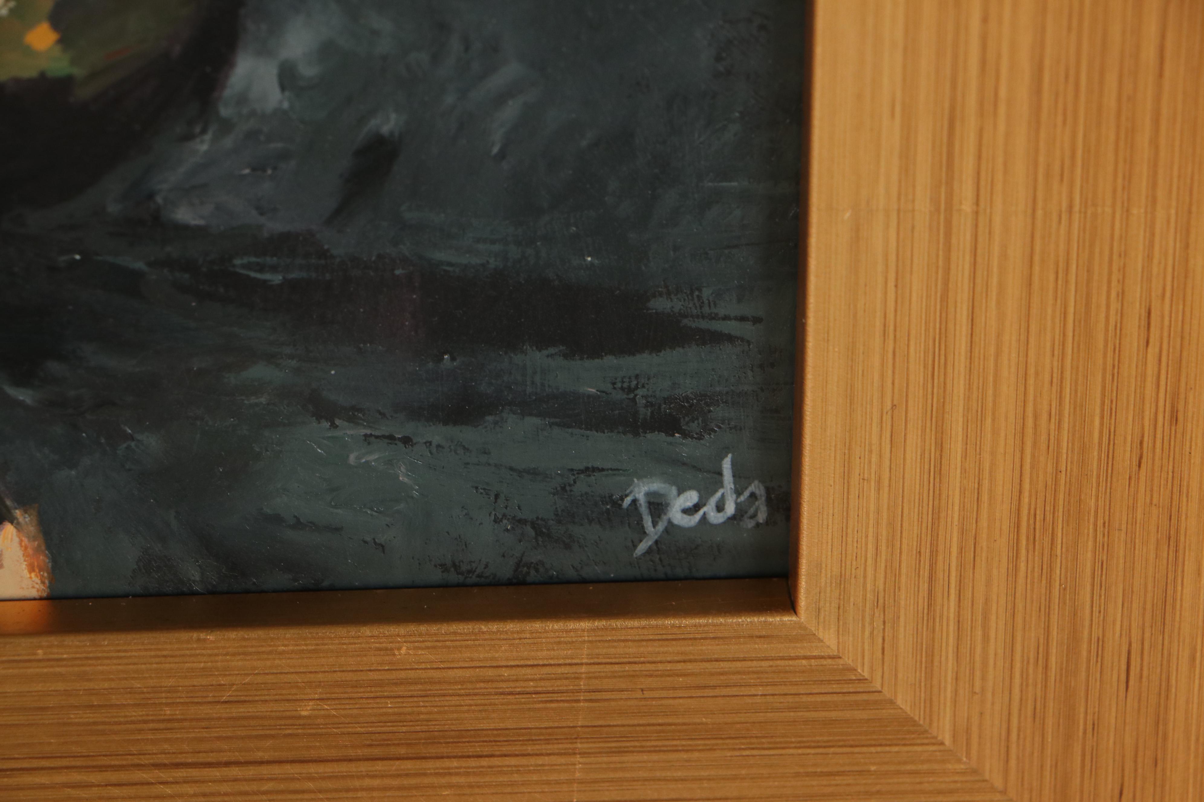 Adam Deda Oil Painting "Black and Gold," 2022 | EBTH