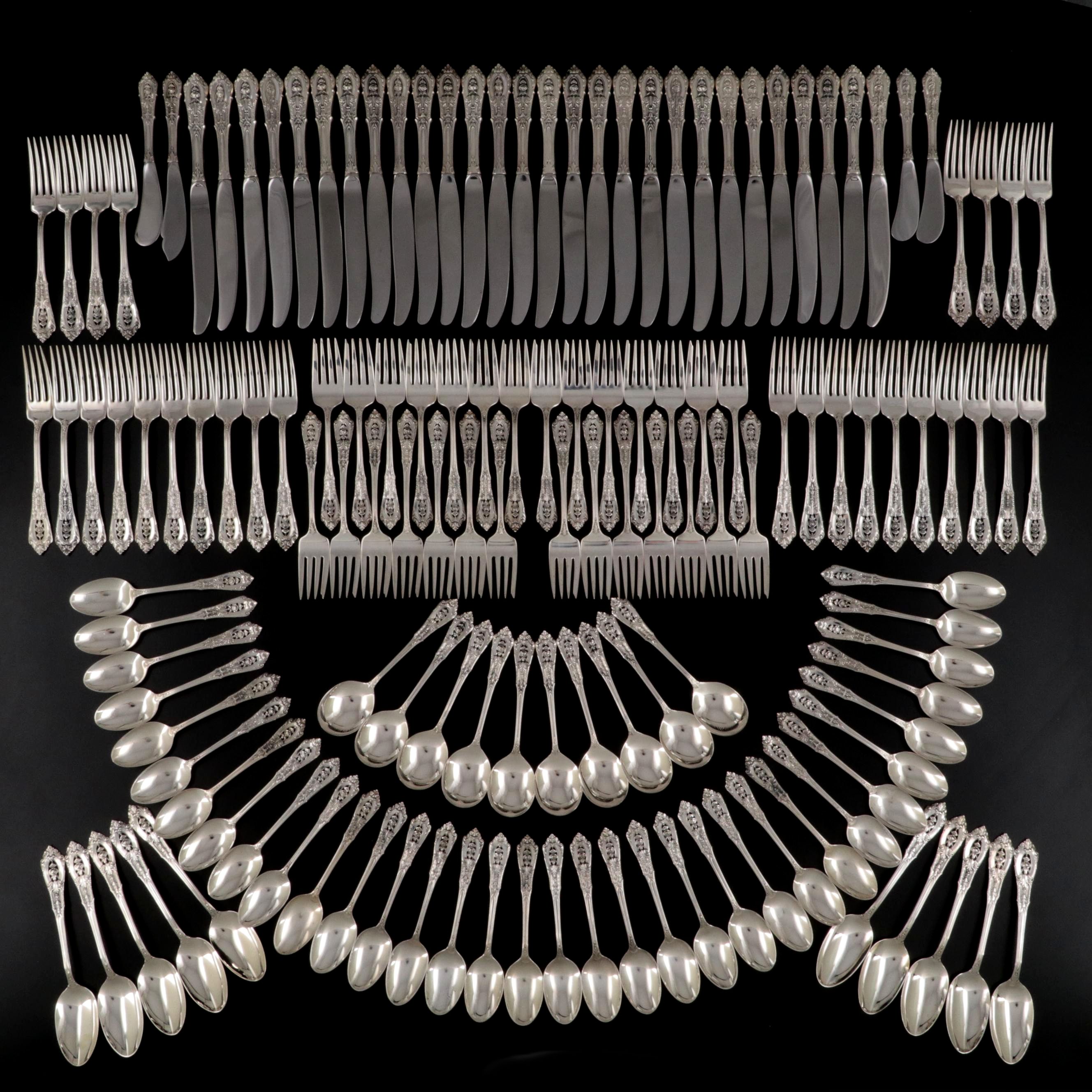 Wallace "Rose Point" Sterling Silver Flatware | EBTH