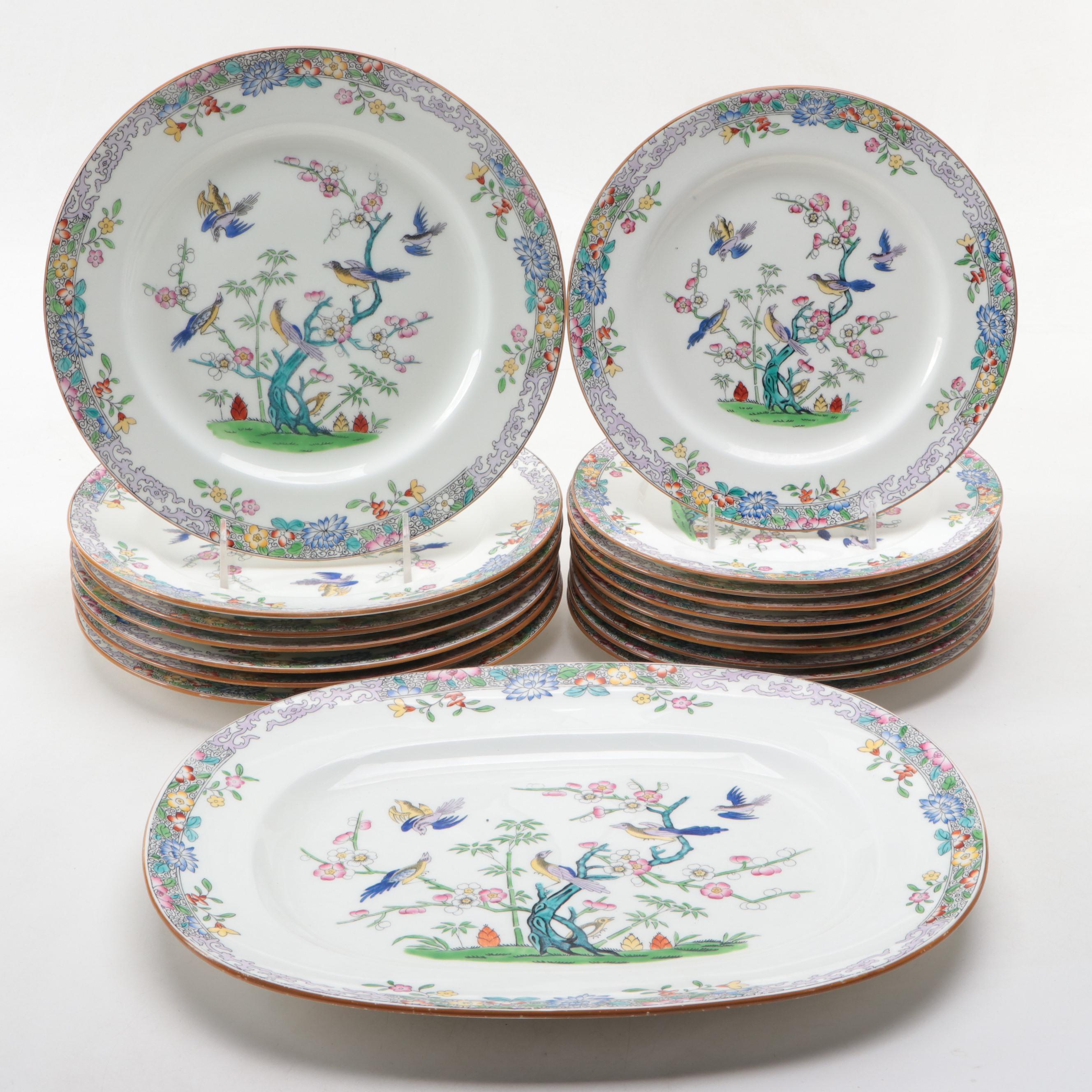 Minton "Emperor's Garden" Porcelain Dinnerware, Early 20th Century | EBTH