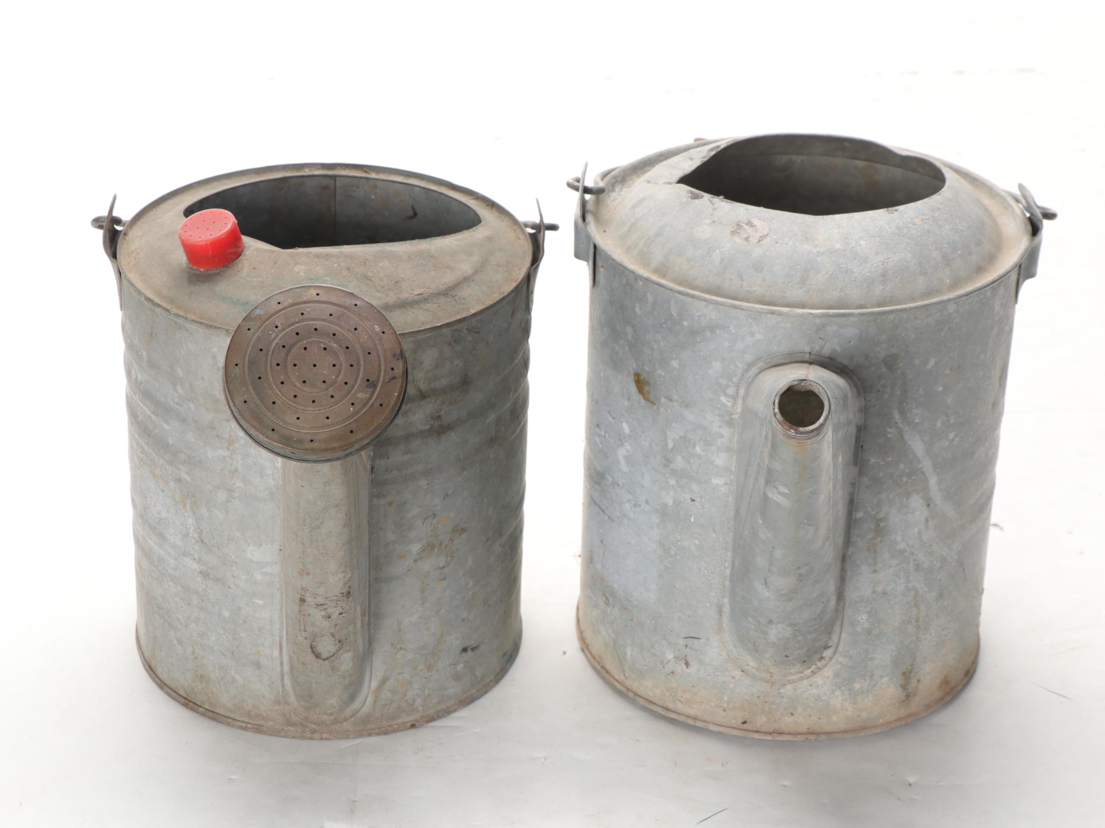 Galvanized Tin Watering Cans Ebth